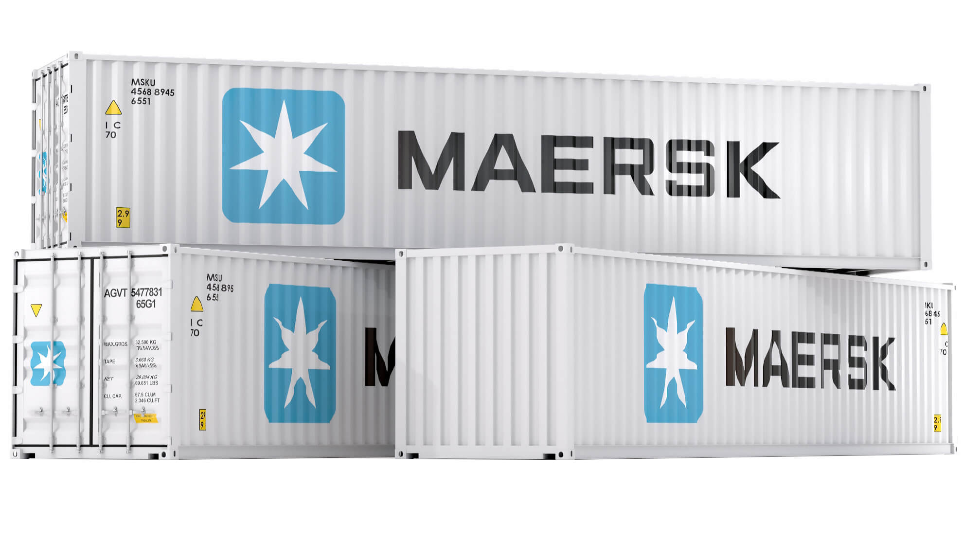 Shipping Container Collection - 3D Model by ALPHA3DST