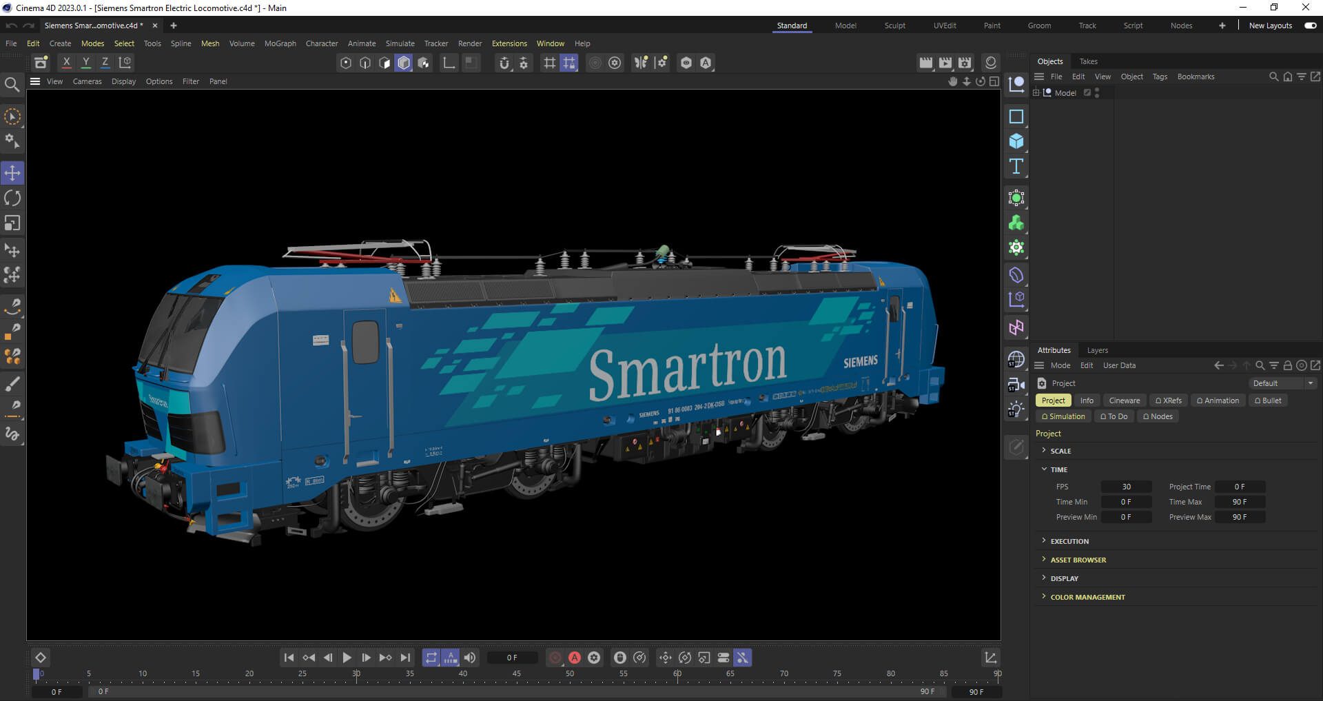 Siemens Smartron Electric Locomotive - 3D Model by ALPHA3DST