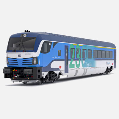 Siemens Vectrain Locomotive Czech Railways - 3D Model by ALPHA3DST
