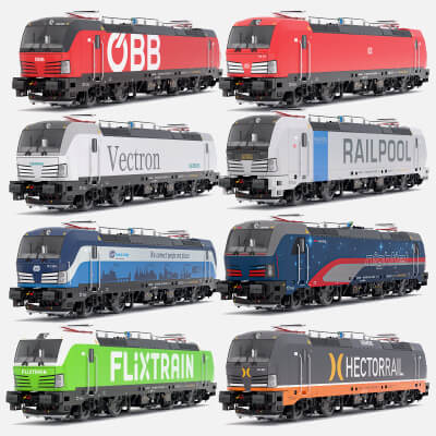 Siemens Vectron Collection 1 - 3D Model by ALPHA3DST