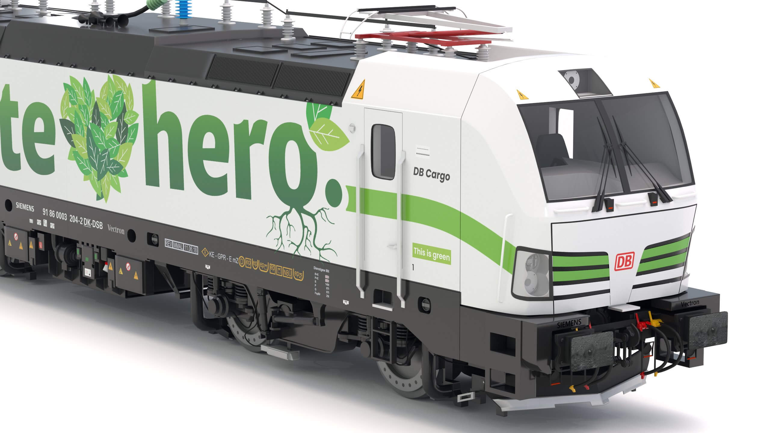 Siemens Vectron DB I Am Climate Hero Livery - 3D Model by ALPHA3DST
