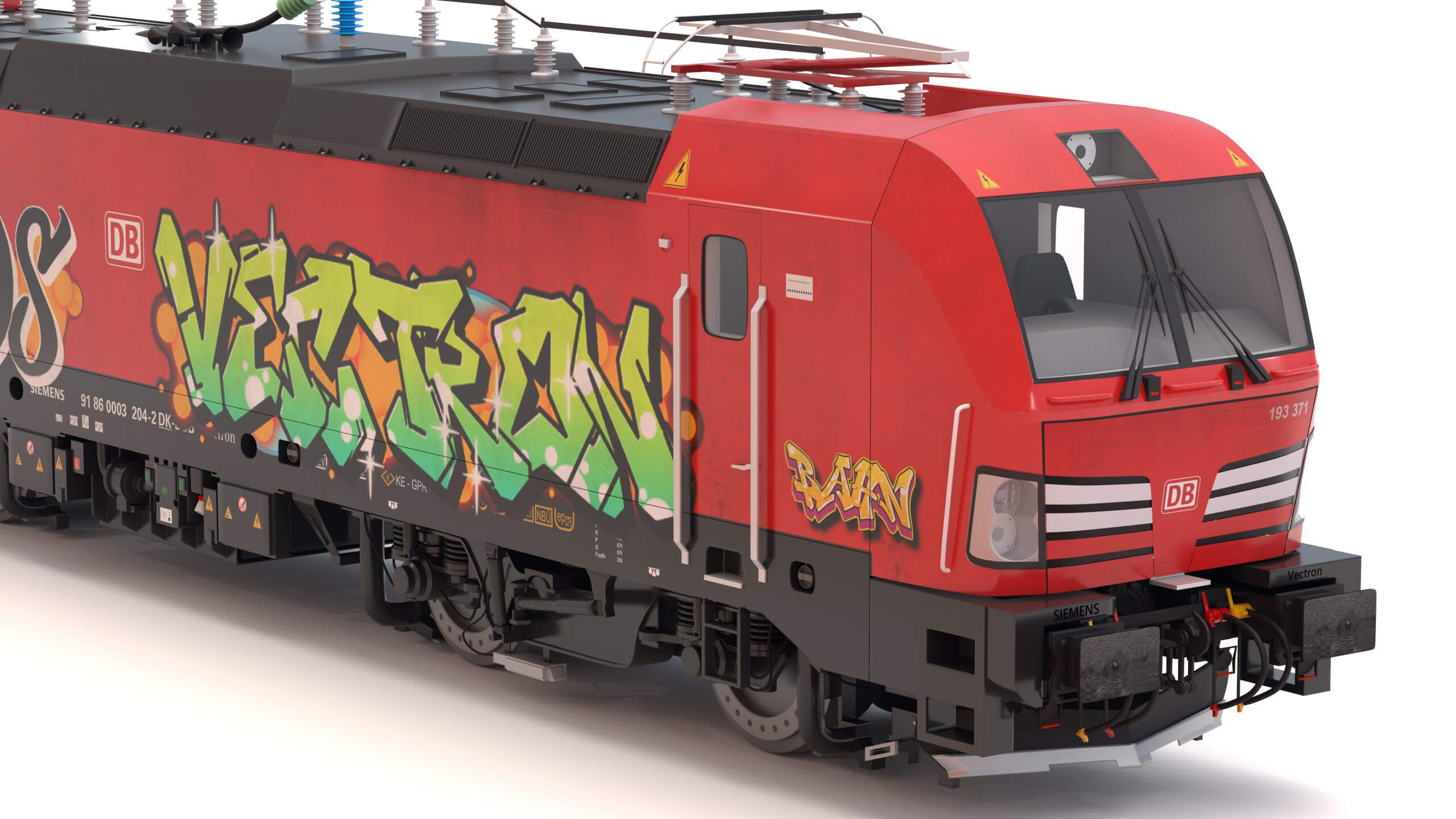 Siemens Vectron DB With Graffiti - 3D Model by ALPHA3DST