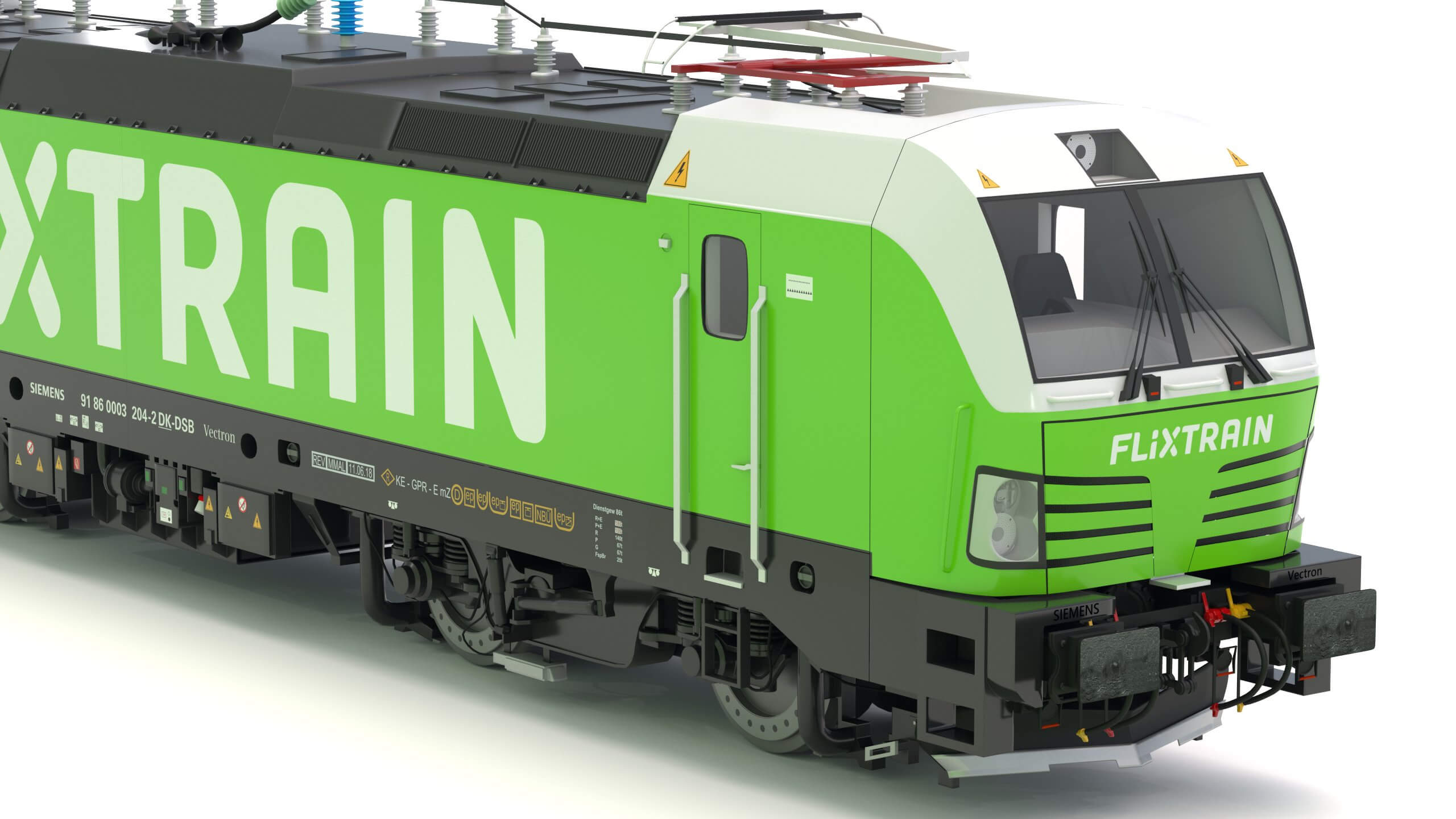 Siemens Vectron Flixtrain - 3D Model by ALPHA3DST