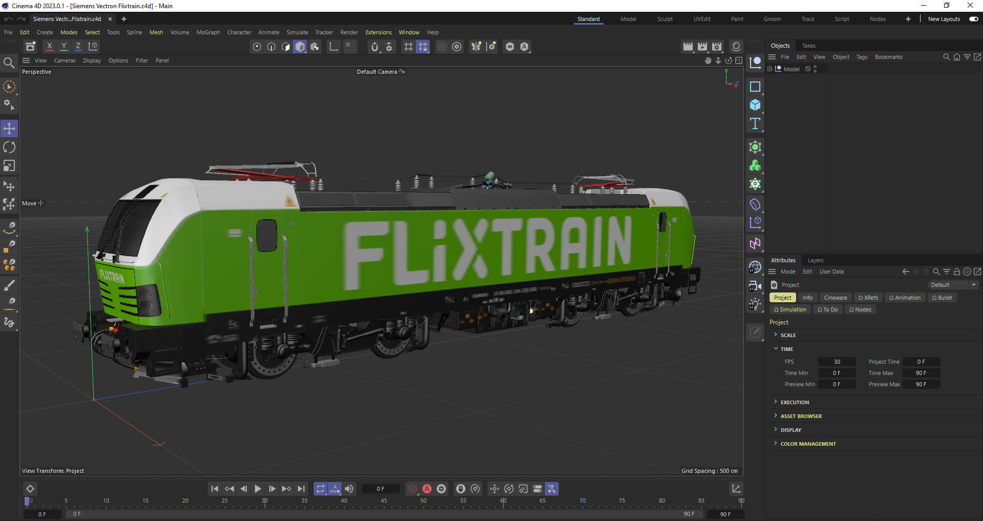 Siemens Vectron Flixtrain - 3D Model by ALPHA3DST
