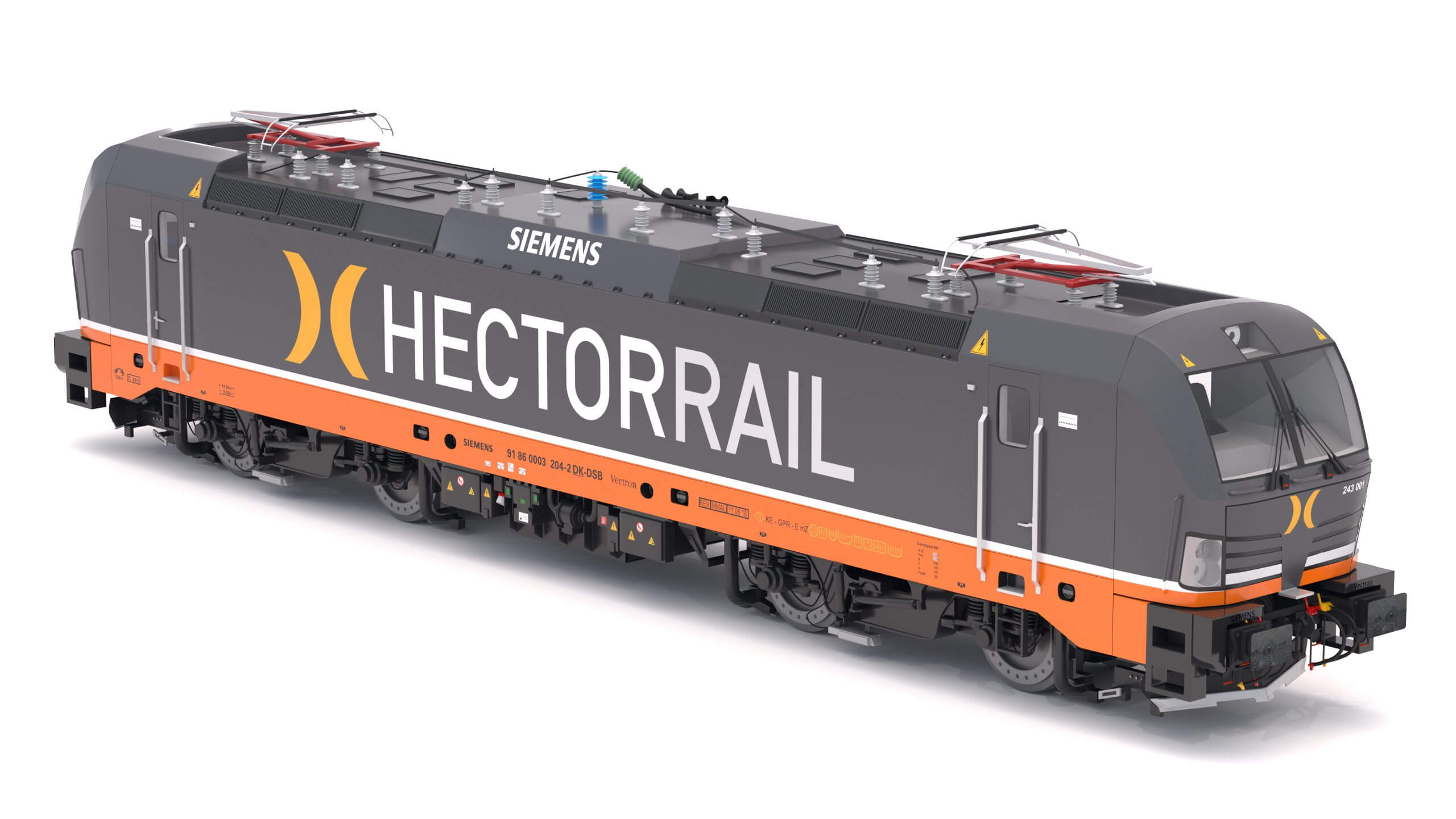 Siemens Vectron Hector Rail - 3D Model by ALPHA3DST