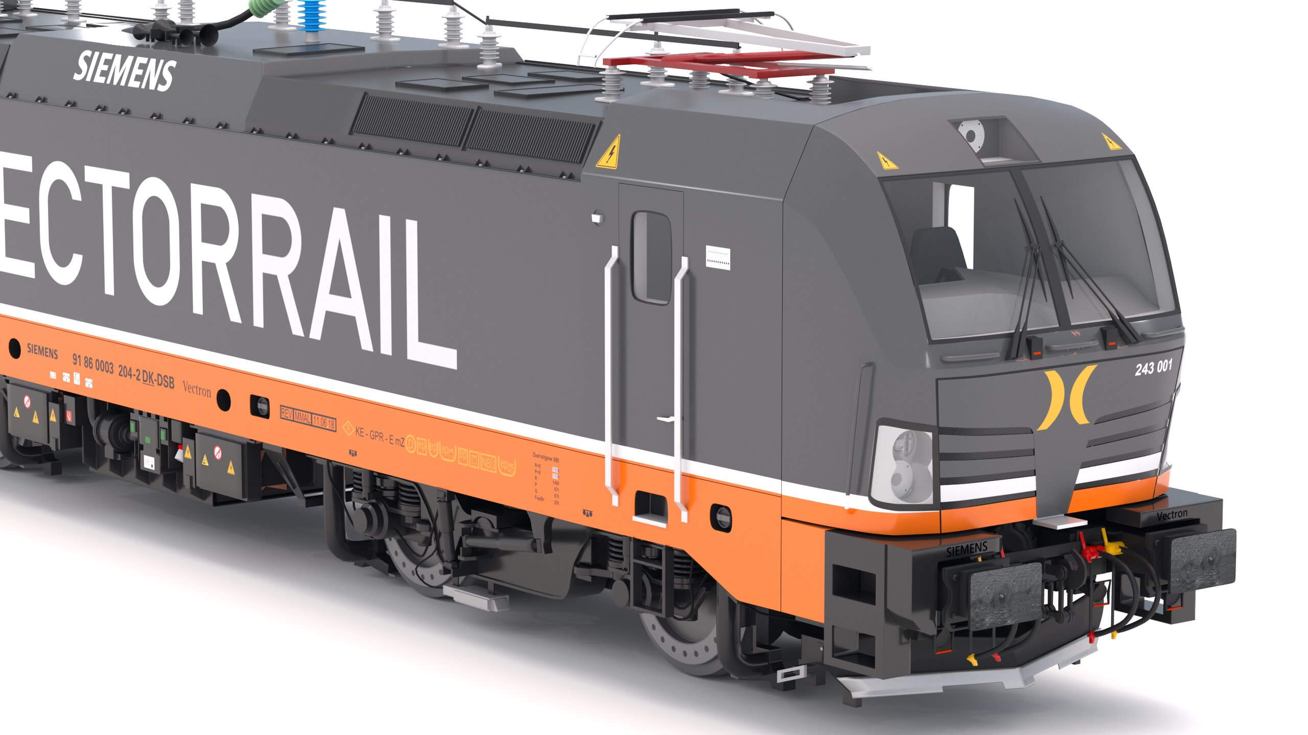 Siemens Vectron Hector Rail - 3D Model by ALPHA3DST