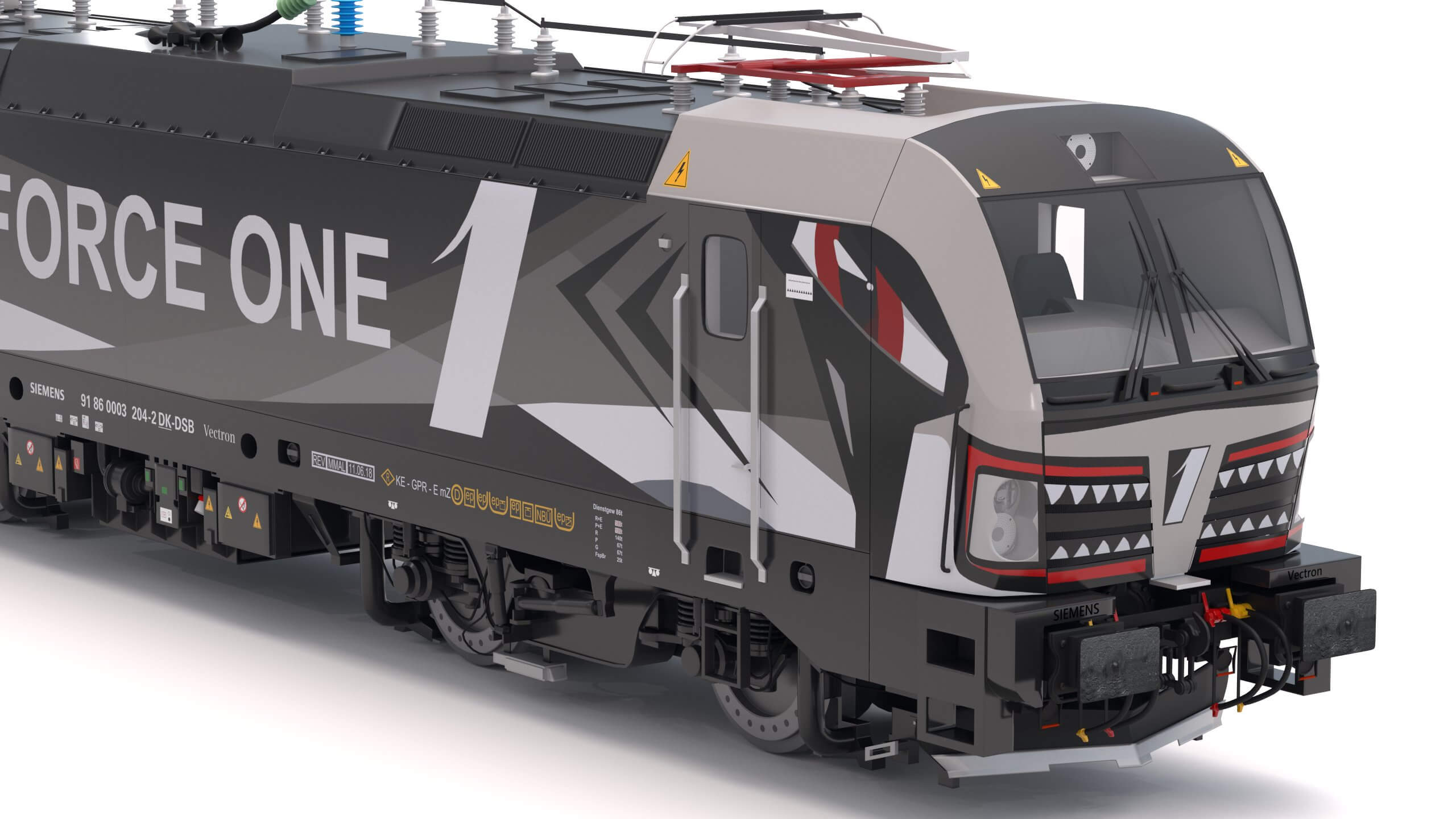 Siemens Vectron Rail Force One - 3D Model by ALPHA3DST