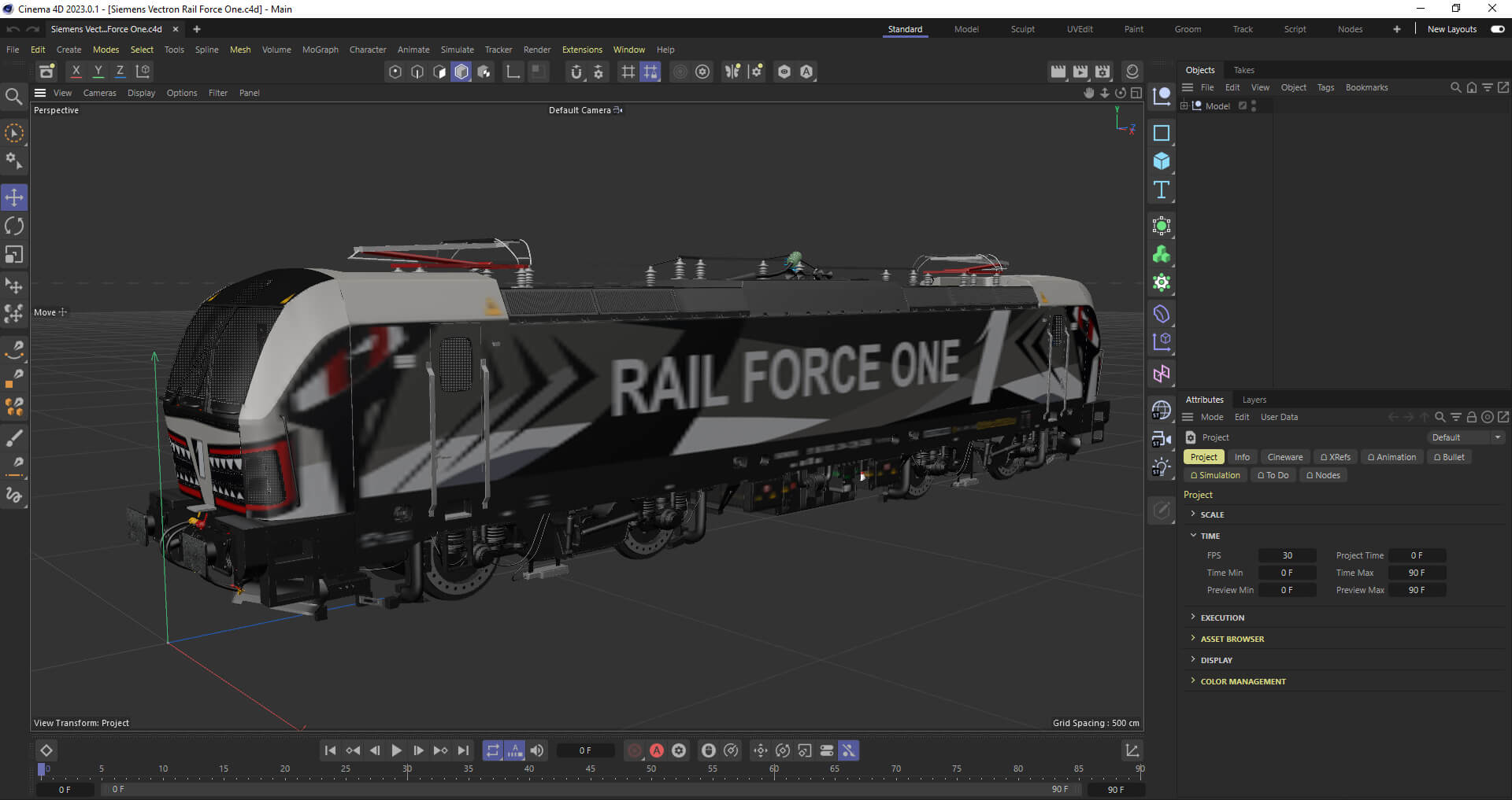 Siemens Vectron Rail Force One - 3D Model by ALPHA3DST
