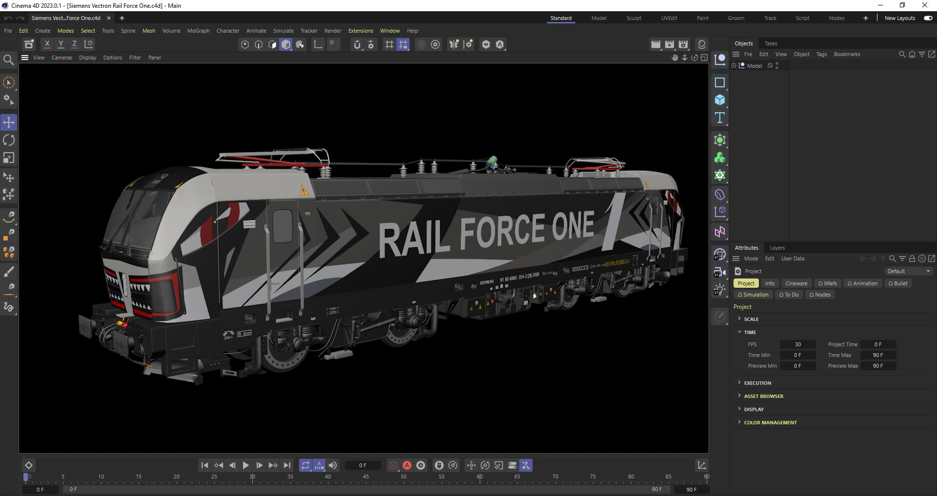Siemens Vectron Rail Force One - 3D Model by ALPHA3DST
