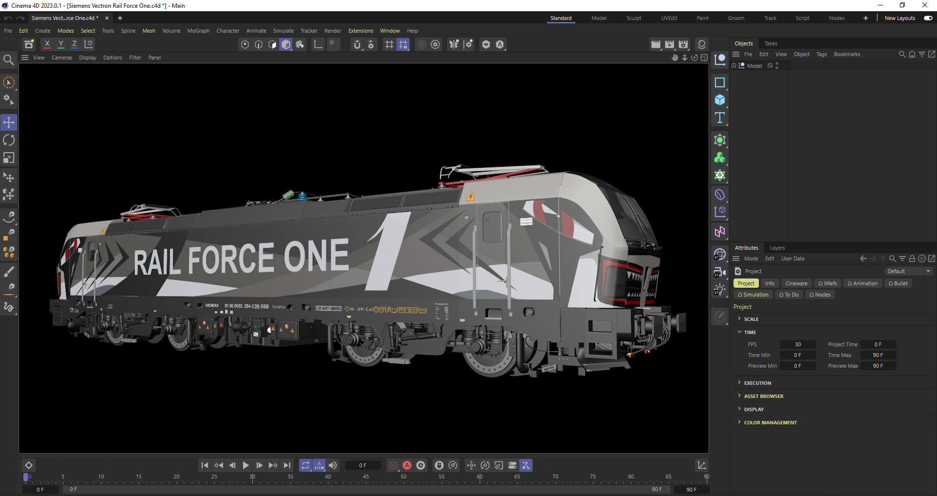 Siemens Vectron Rail Force One - 3D Model by ALPHA3DST