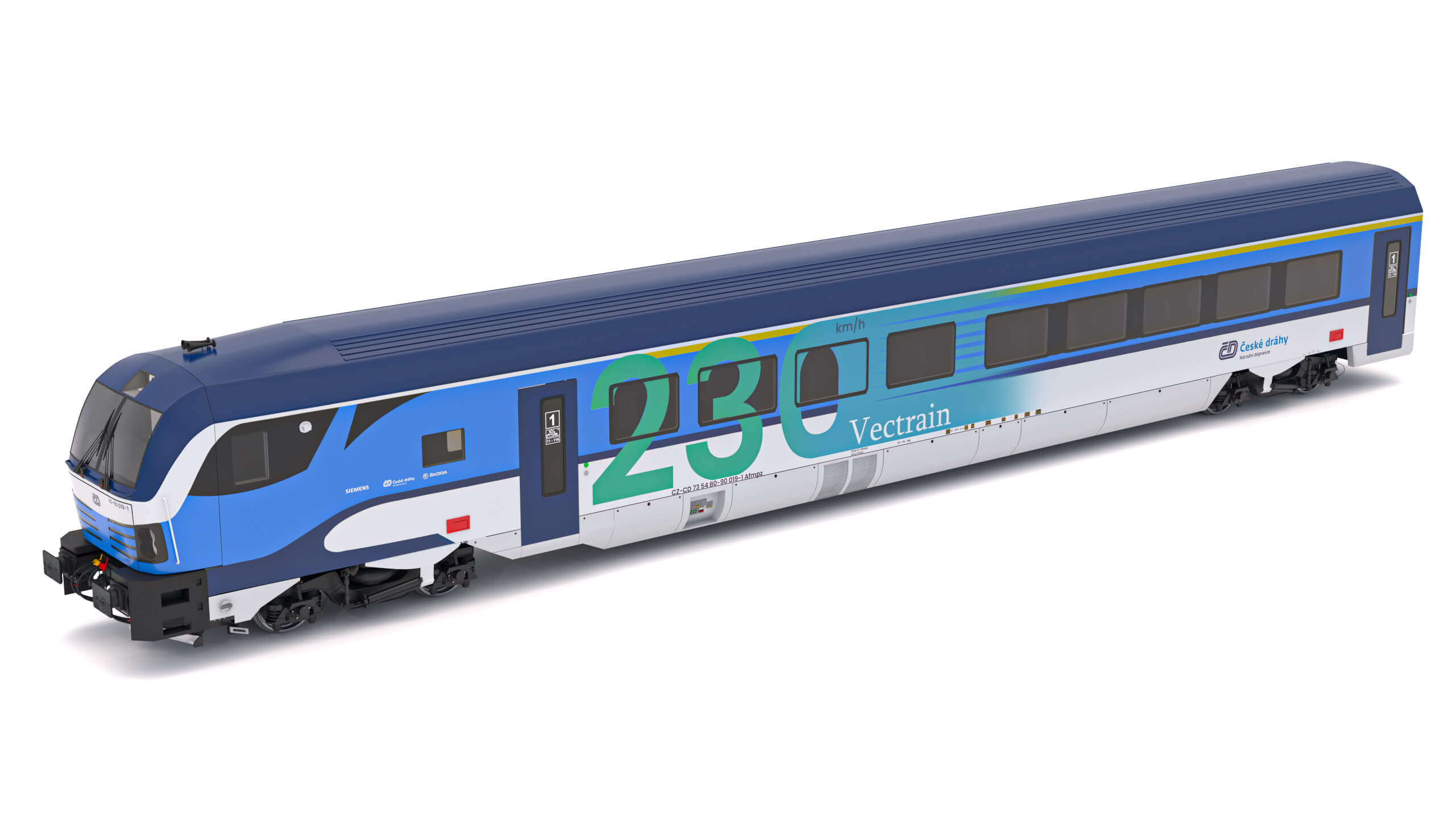 Siemens Vectron - Vectrain Comfortjet Train Collection 1 3D Model by ...