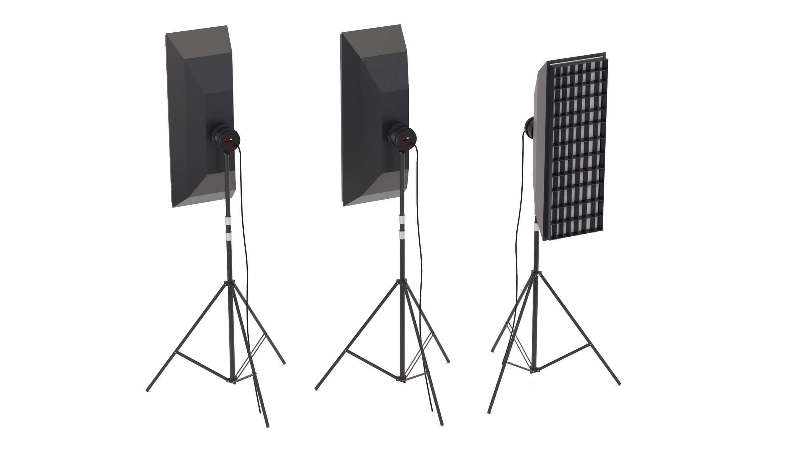 Softbox Studio Light 02 - 3D Model by ALPHA3DST