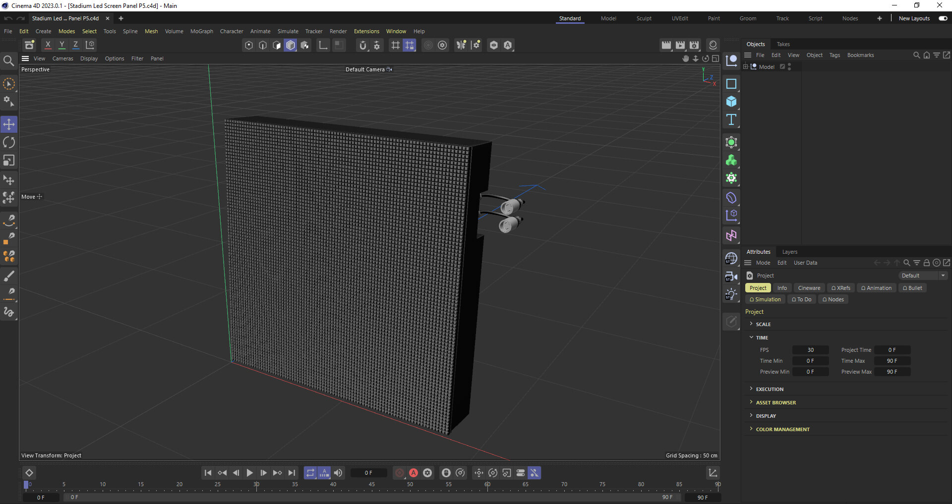 Stadium LED Screen Panel P5 - 3D Model by ALPHA3DST