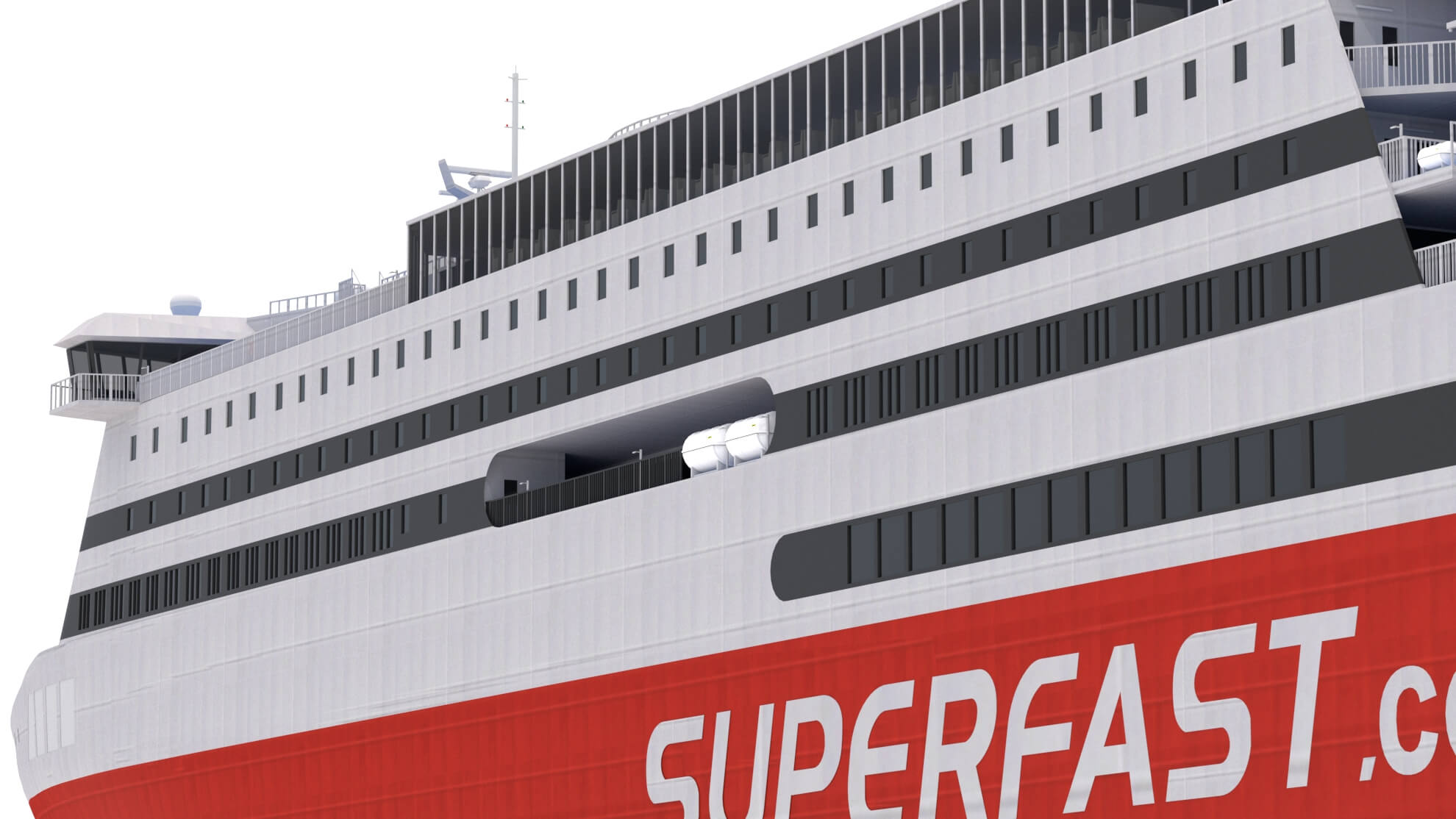 Superfast Xi - Superfast Ferries Ship 3D Model by ALPHA3DST