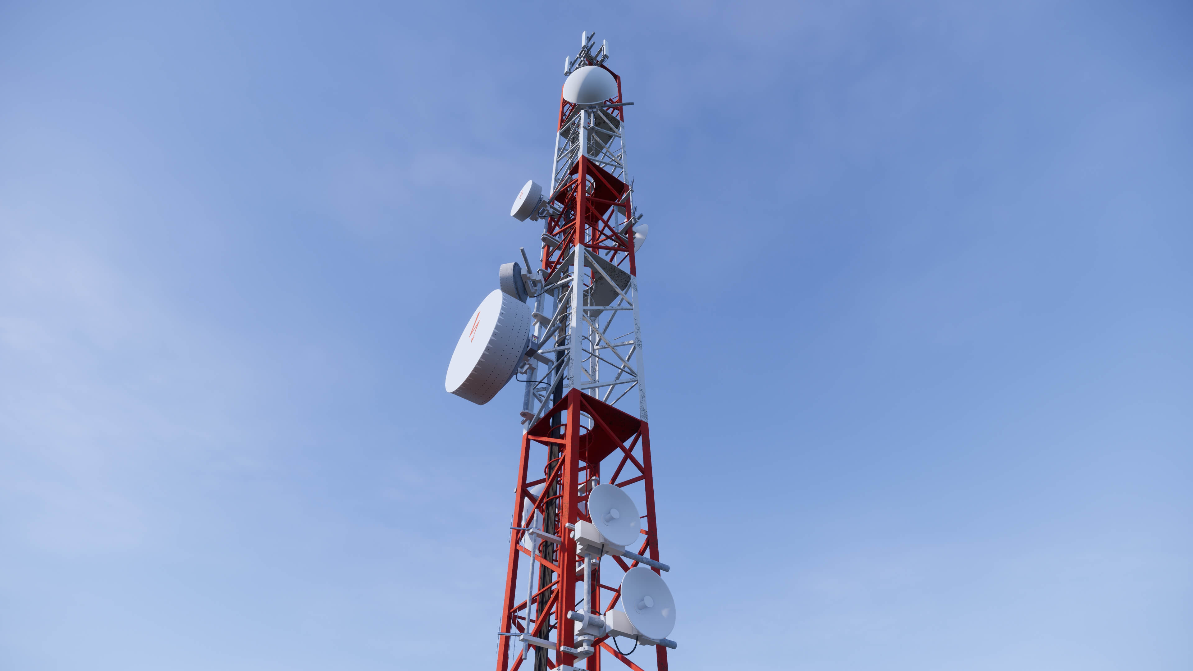 Telecommunication Cell Tower - 3D Model by ALPHA3DST