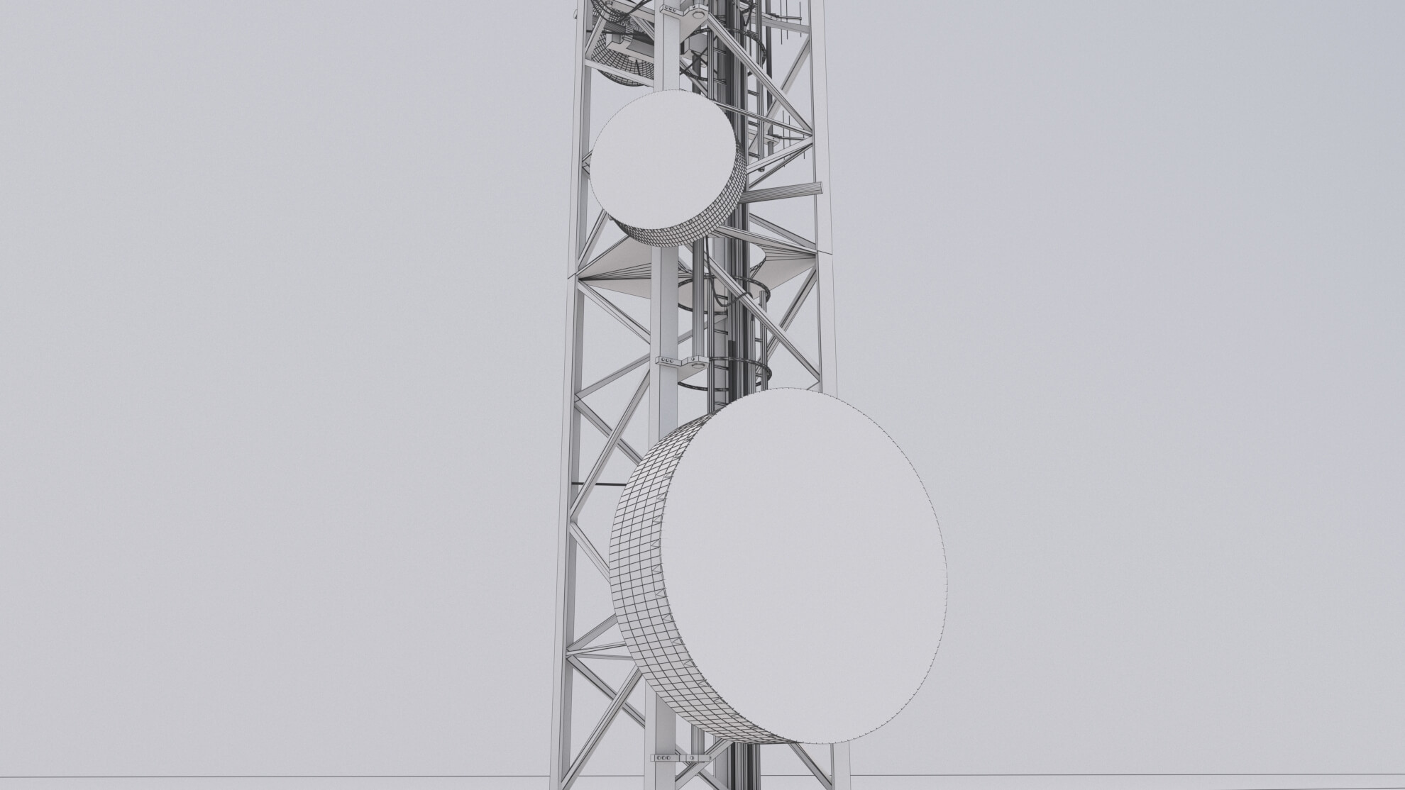Telecommunication Cell Tower - 3D Model by ALPHA3DST