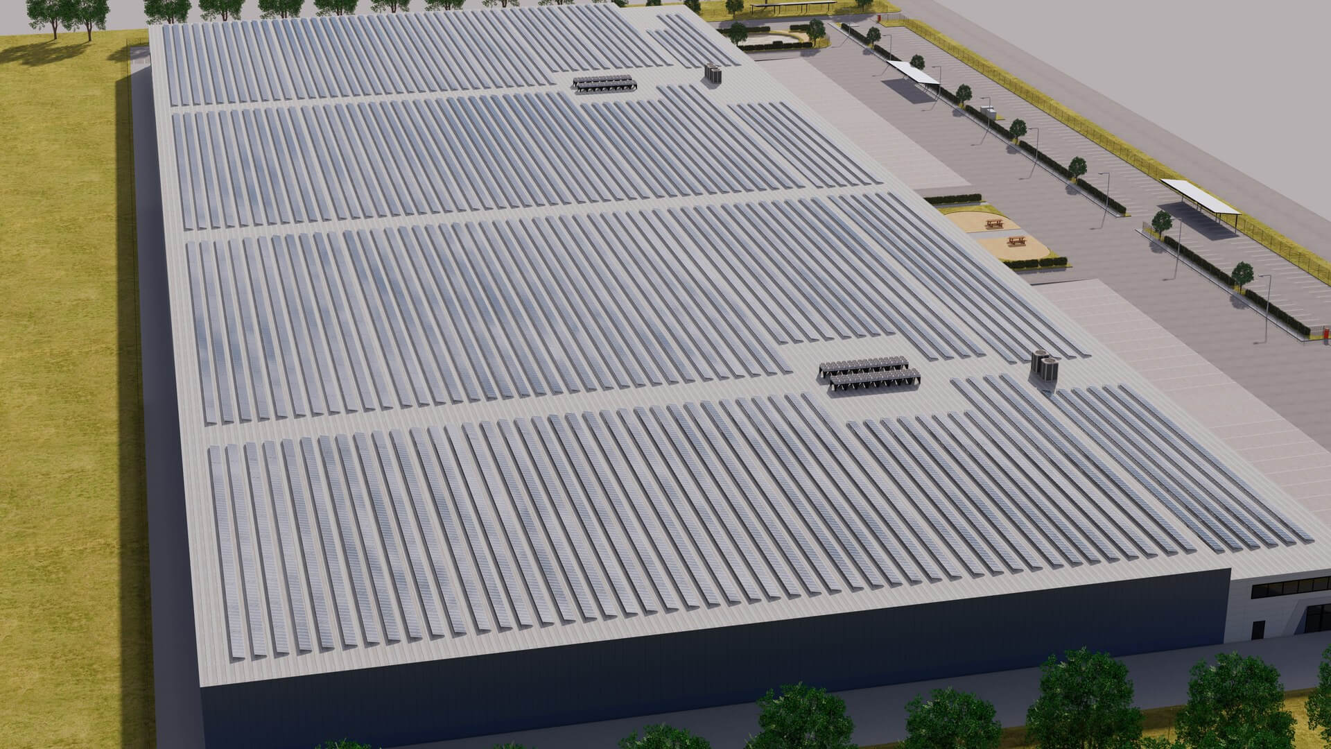 Tesla Giga Factory - 3D Model by ALPHA3DST