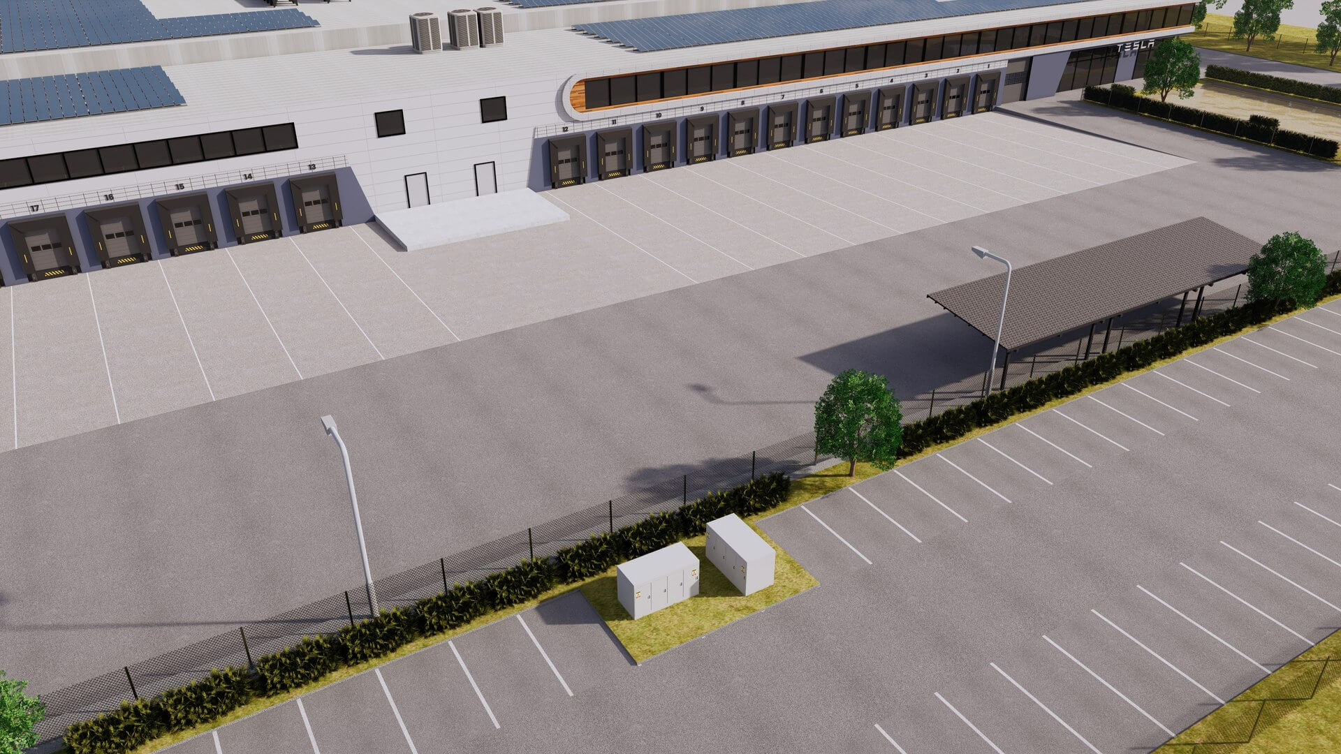 Tesla Giga Factory - 3D Model by ALPHA3DST