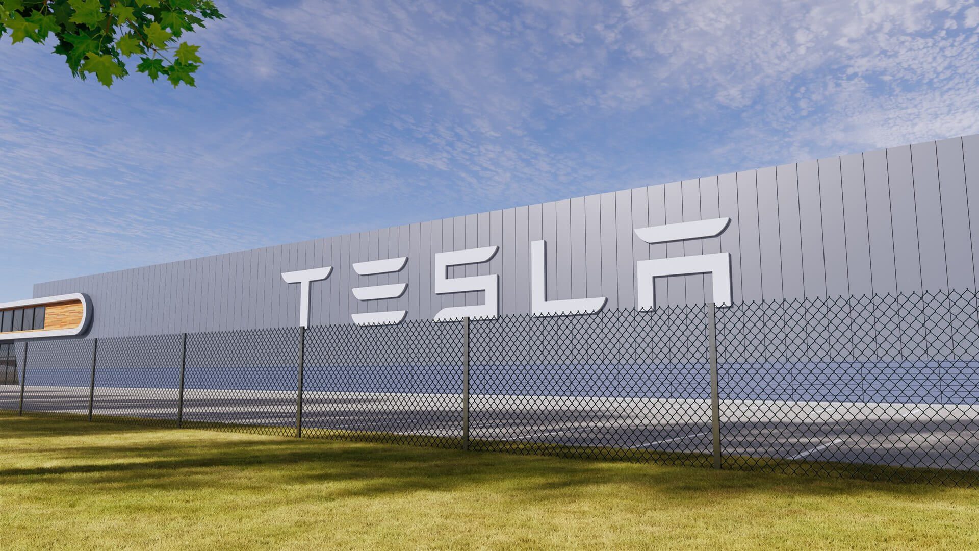 Tesla Giga Factory - 3D Model by ALPHA3DST