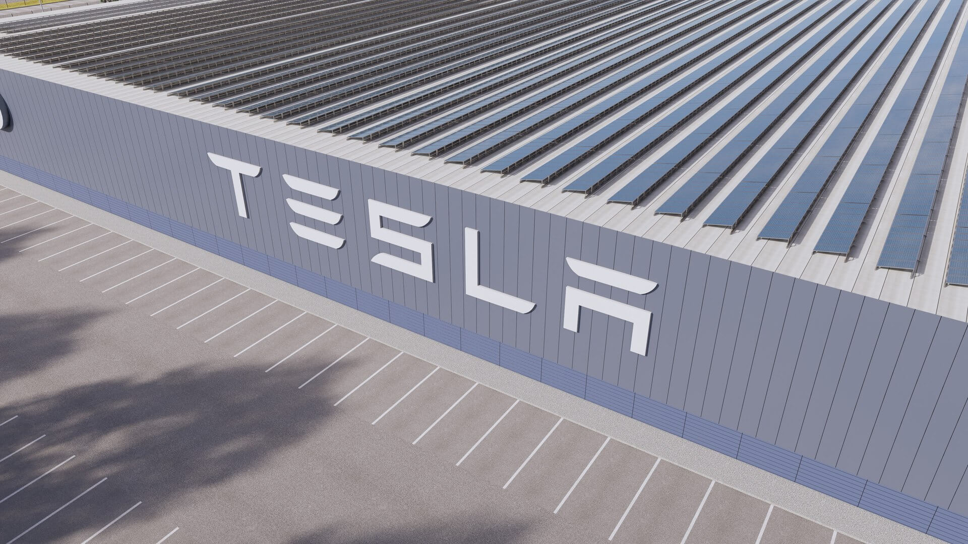 Tesla Giga Factory - 3D Model by ALPHA3DST