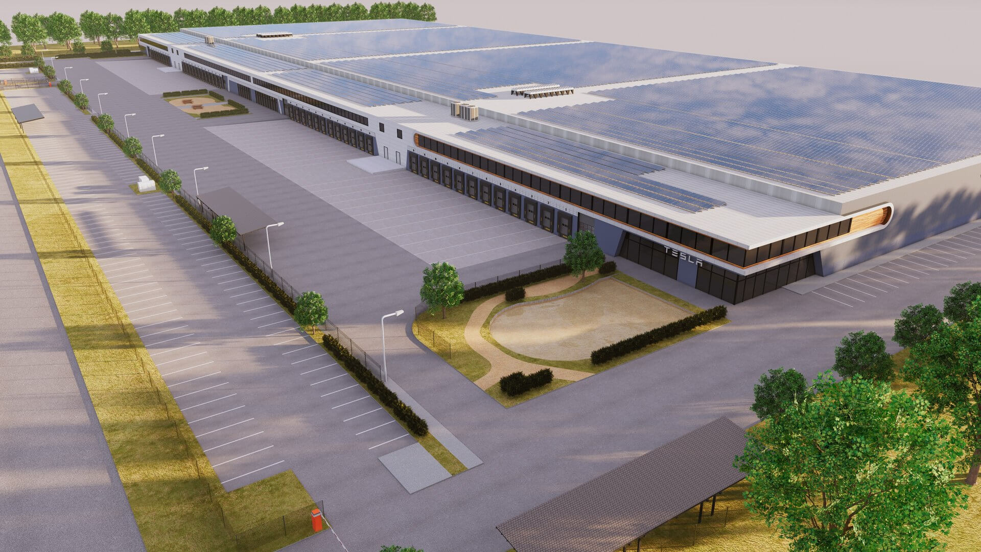 Tesla Giga Factory - 3D Model by ALPHA3DST