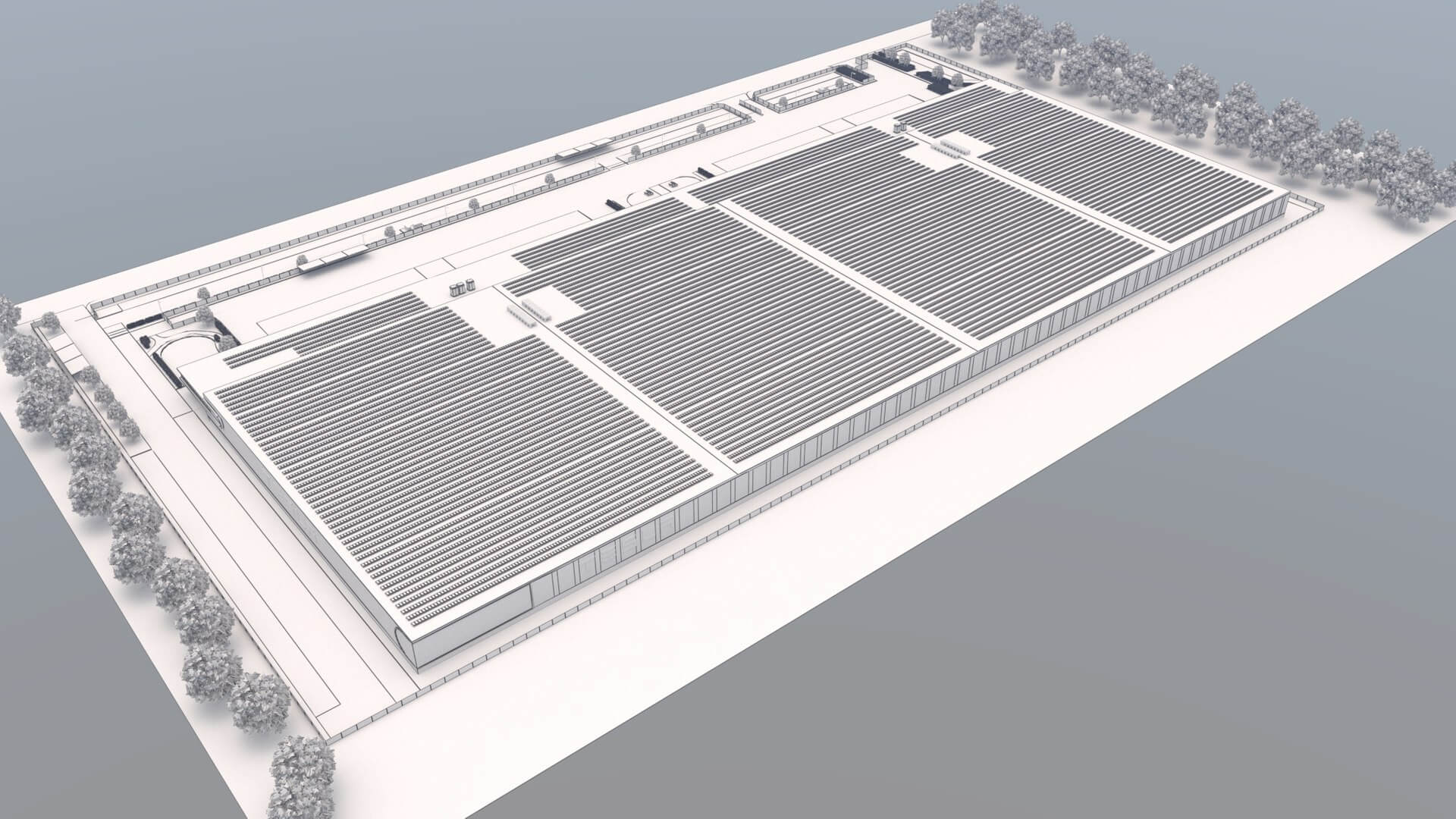 Tesla Giga Factory - 3D Model by ALPHA3DST