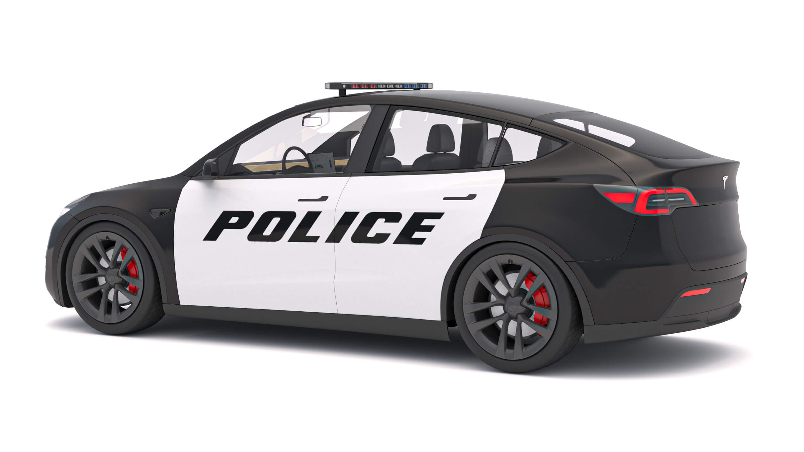 Tesla Police Car Collection - 3D Model by ALPHA3DST