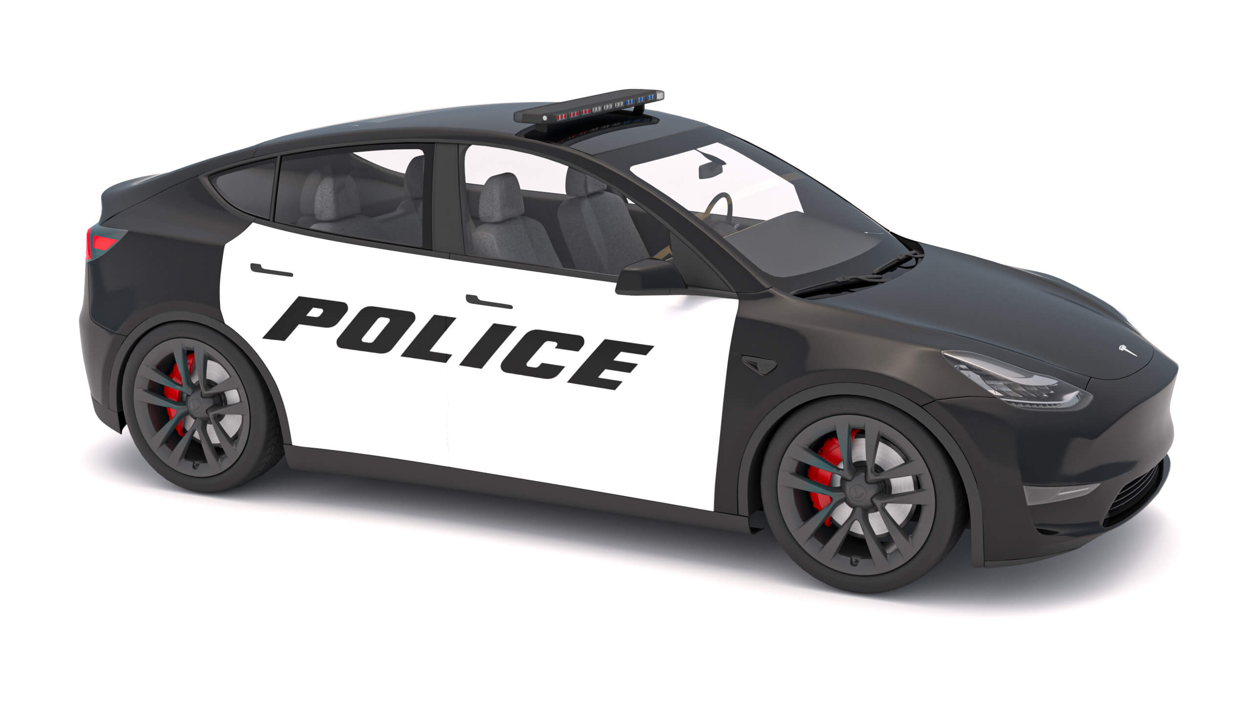 Tesla Police Car Collection - 3D Model by ALPHA3DST