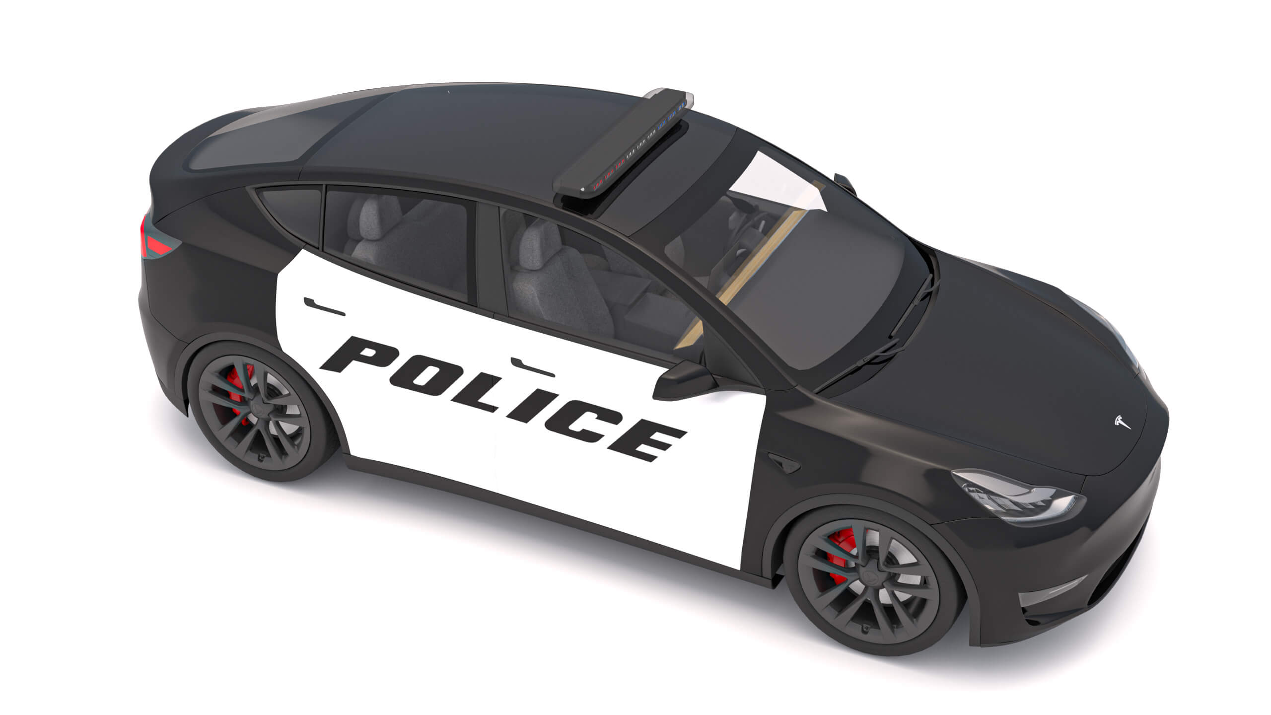 Tesla Police Car Collection - 3D Model by ALPHA3DST