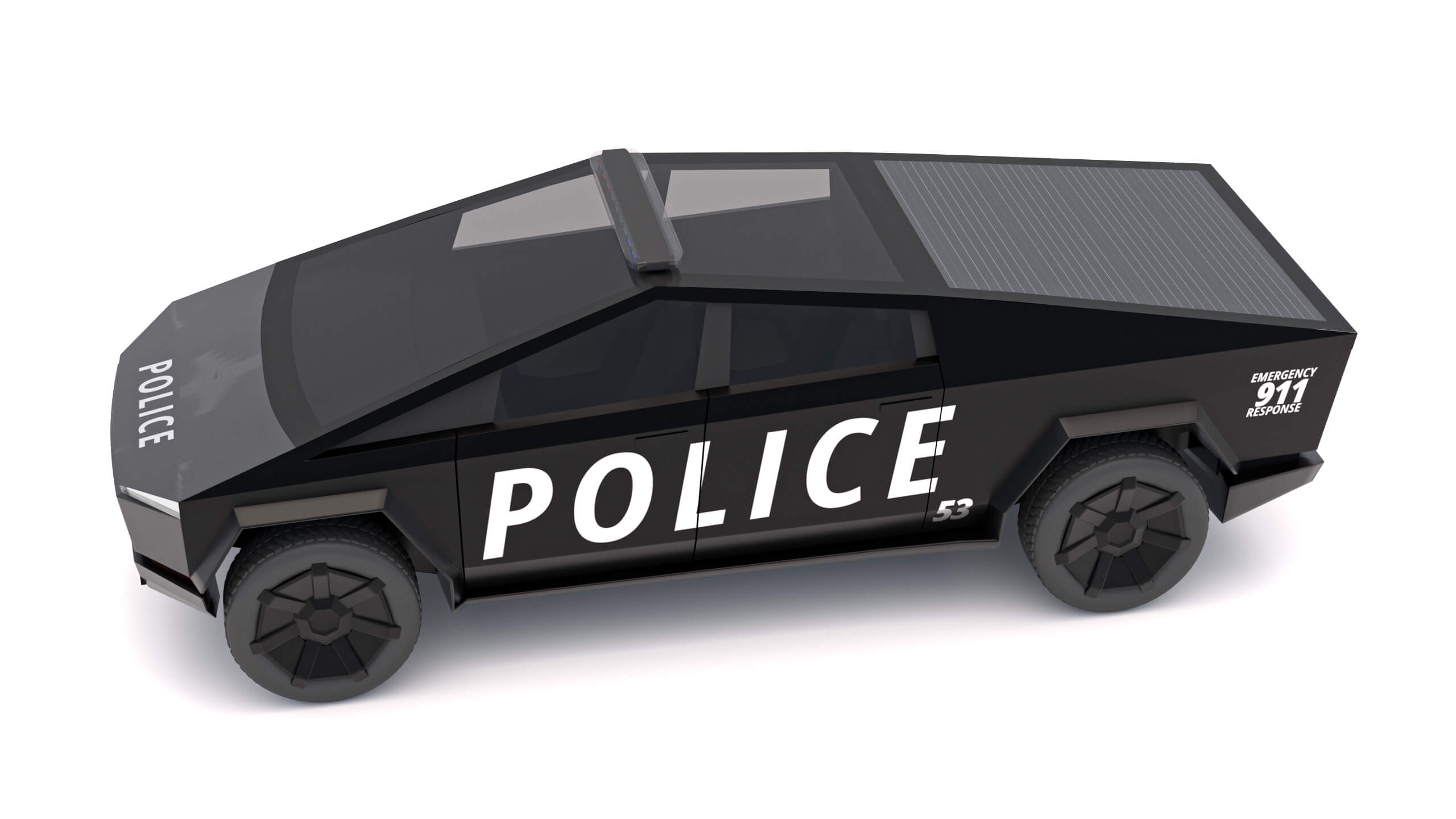 Tesla Police Car Collection - 3D Model by ALPHA3DST