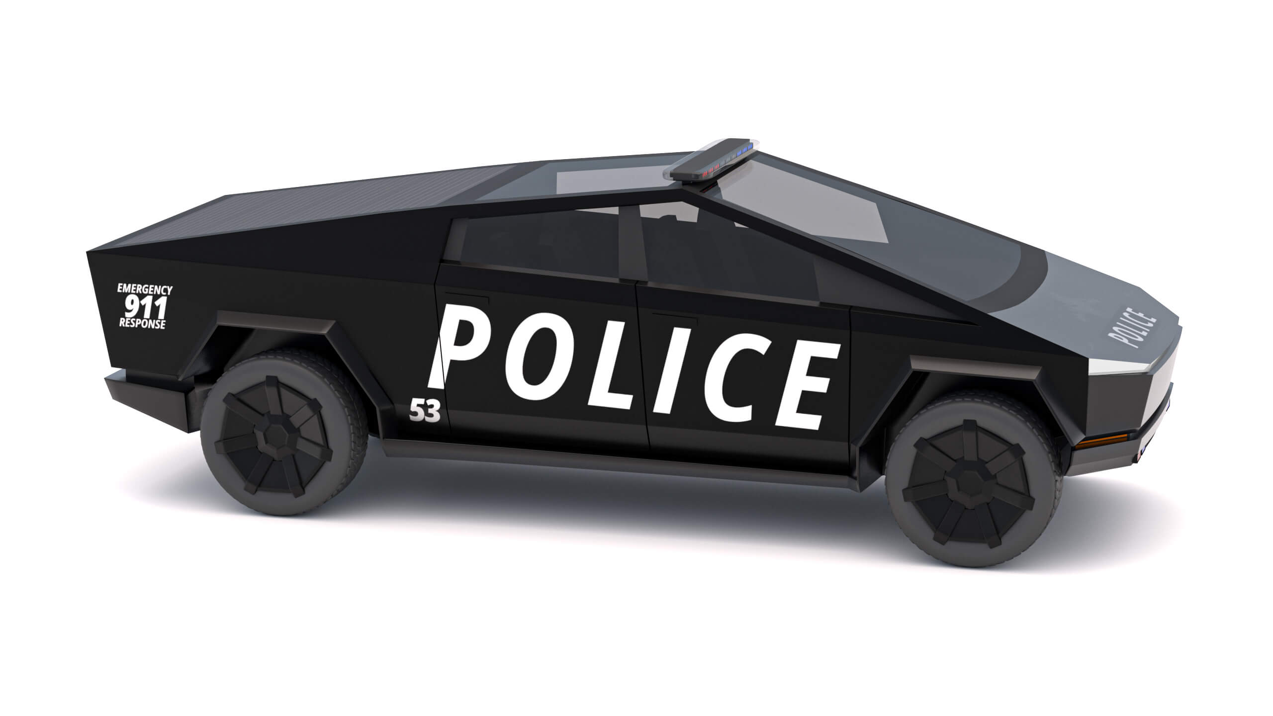 Tesla Police Car Collection - 3D Model by ALPHA3DST