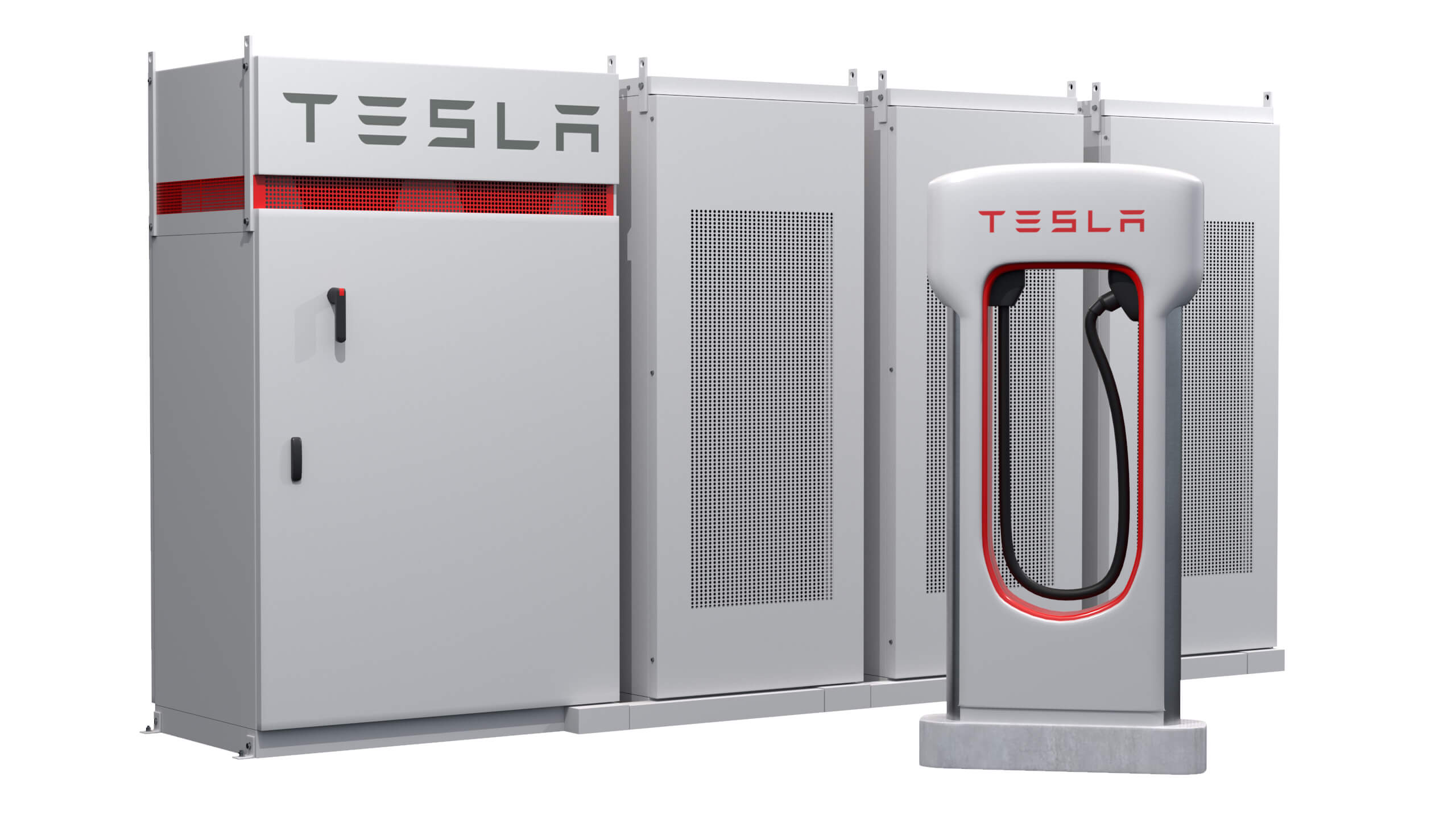 Tesla Storage System and Charger - 3D Model by ALPHA3DST