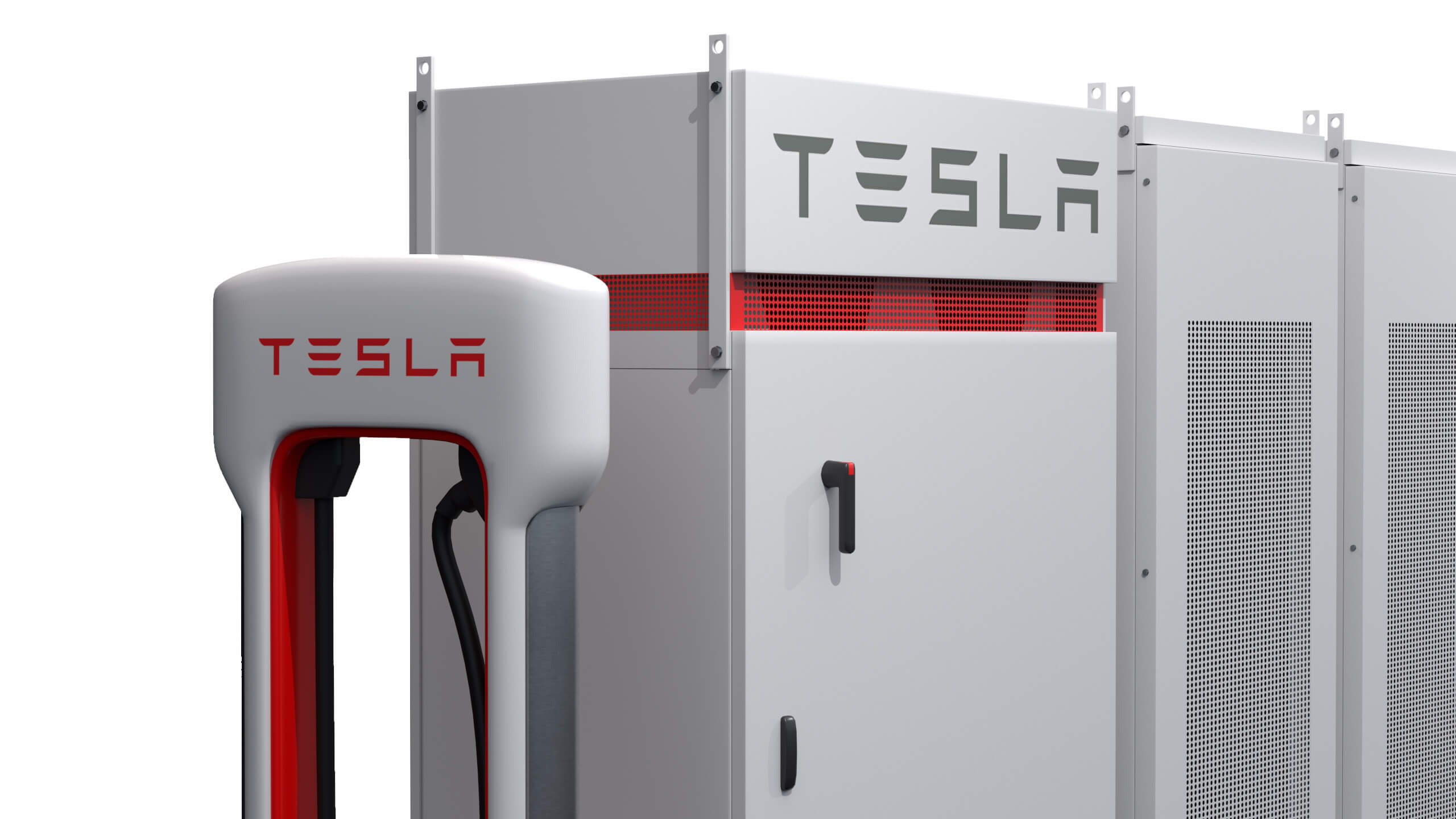 Tesla Storage System and Charger - 3D Model by ALPHA3DST