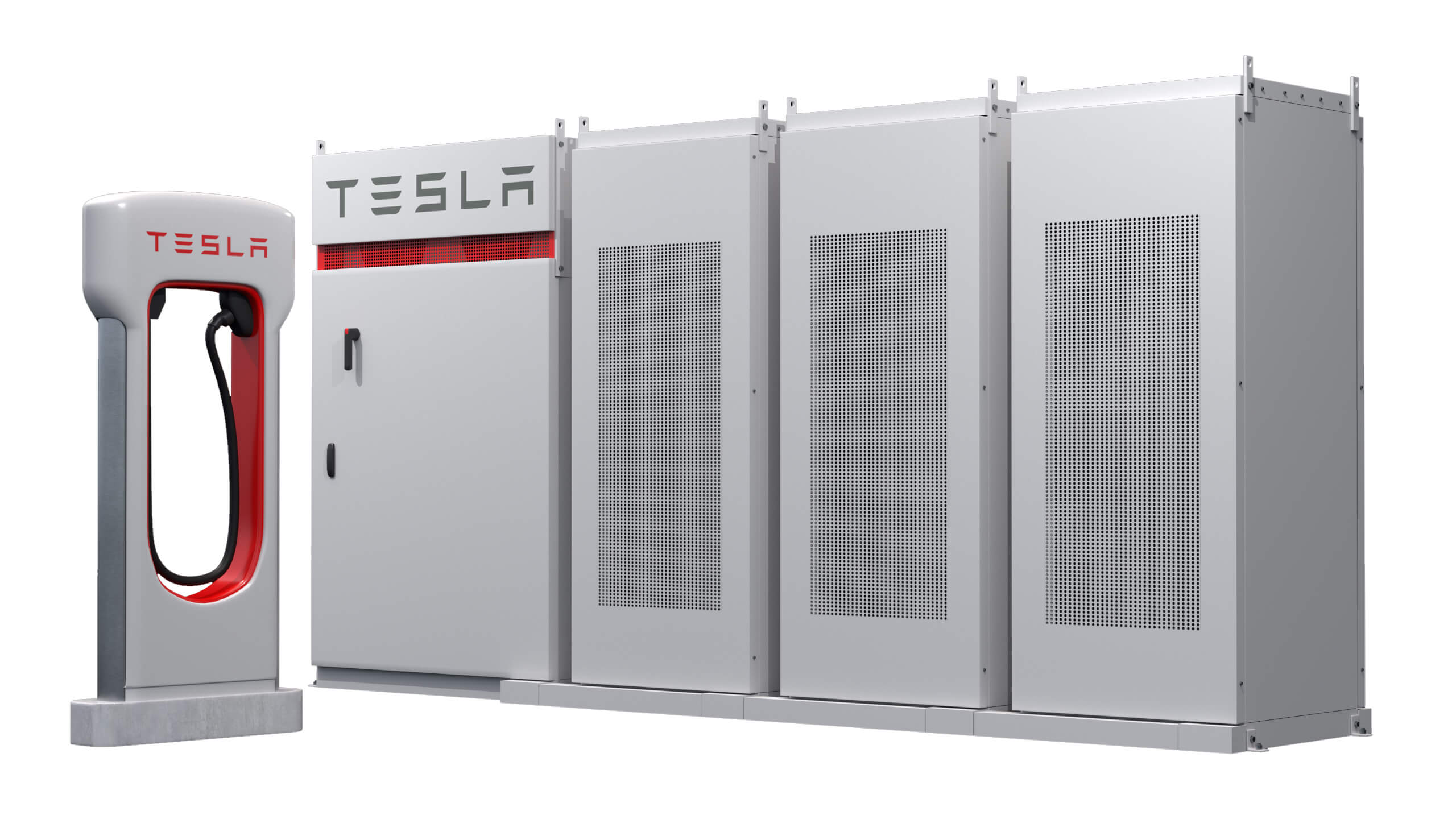 Tesla Storage System and Charger - 3D Model by ALPHA3DST