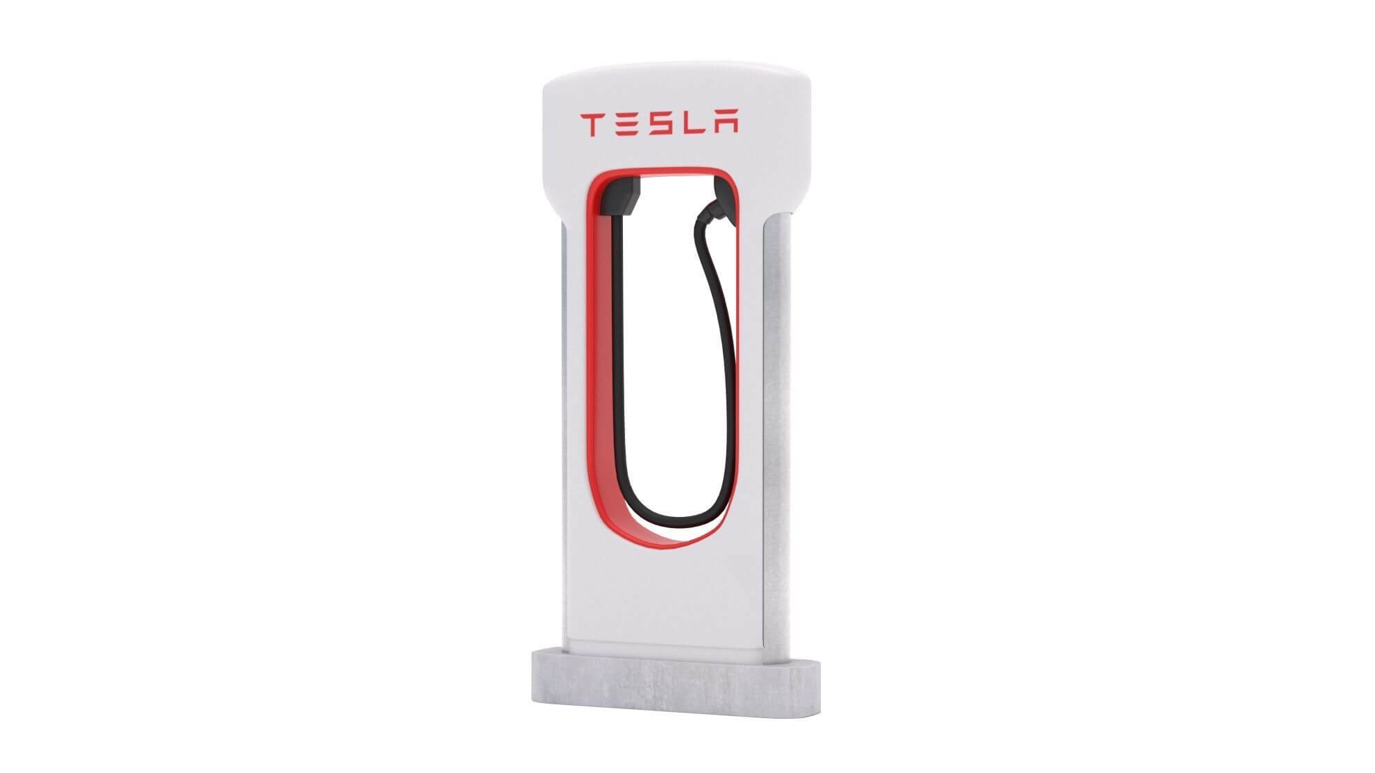 Tesla Supercharger V3 - 3D Model by ALPHA3DST