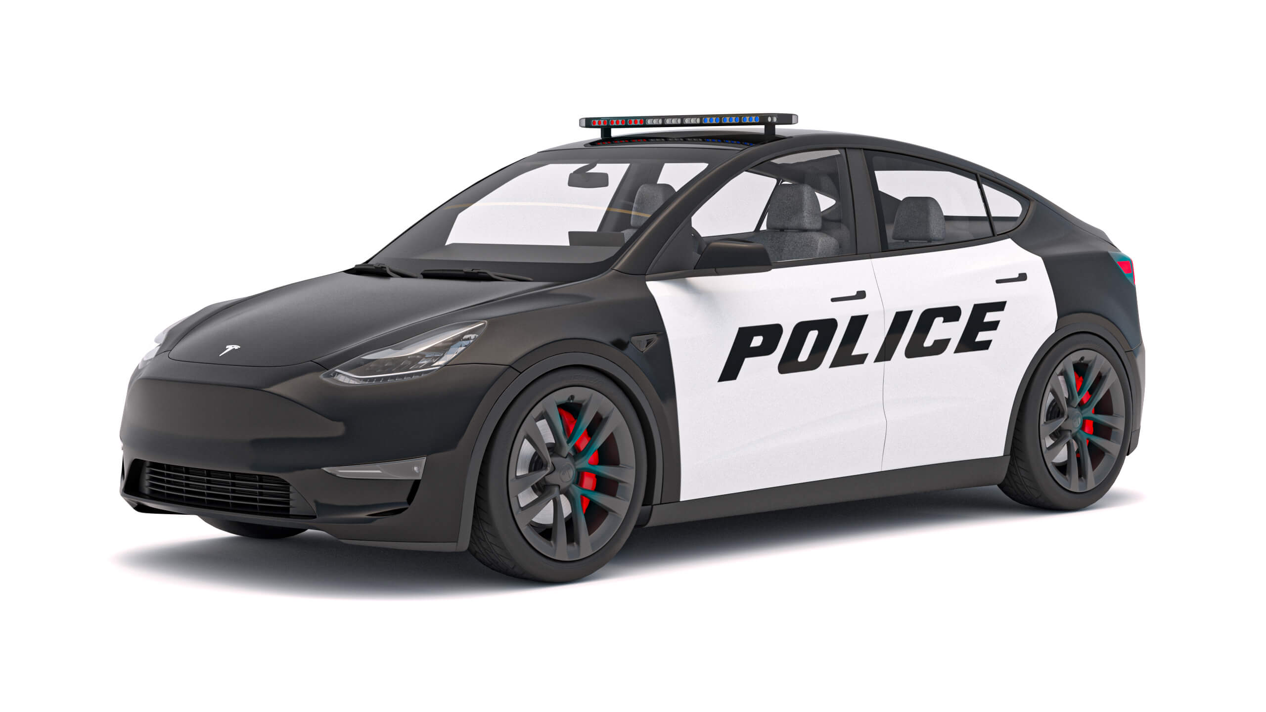 Tesla Y Police - 3D Model by ALPHA3DST