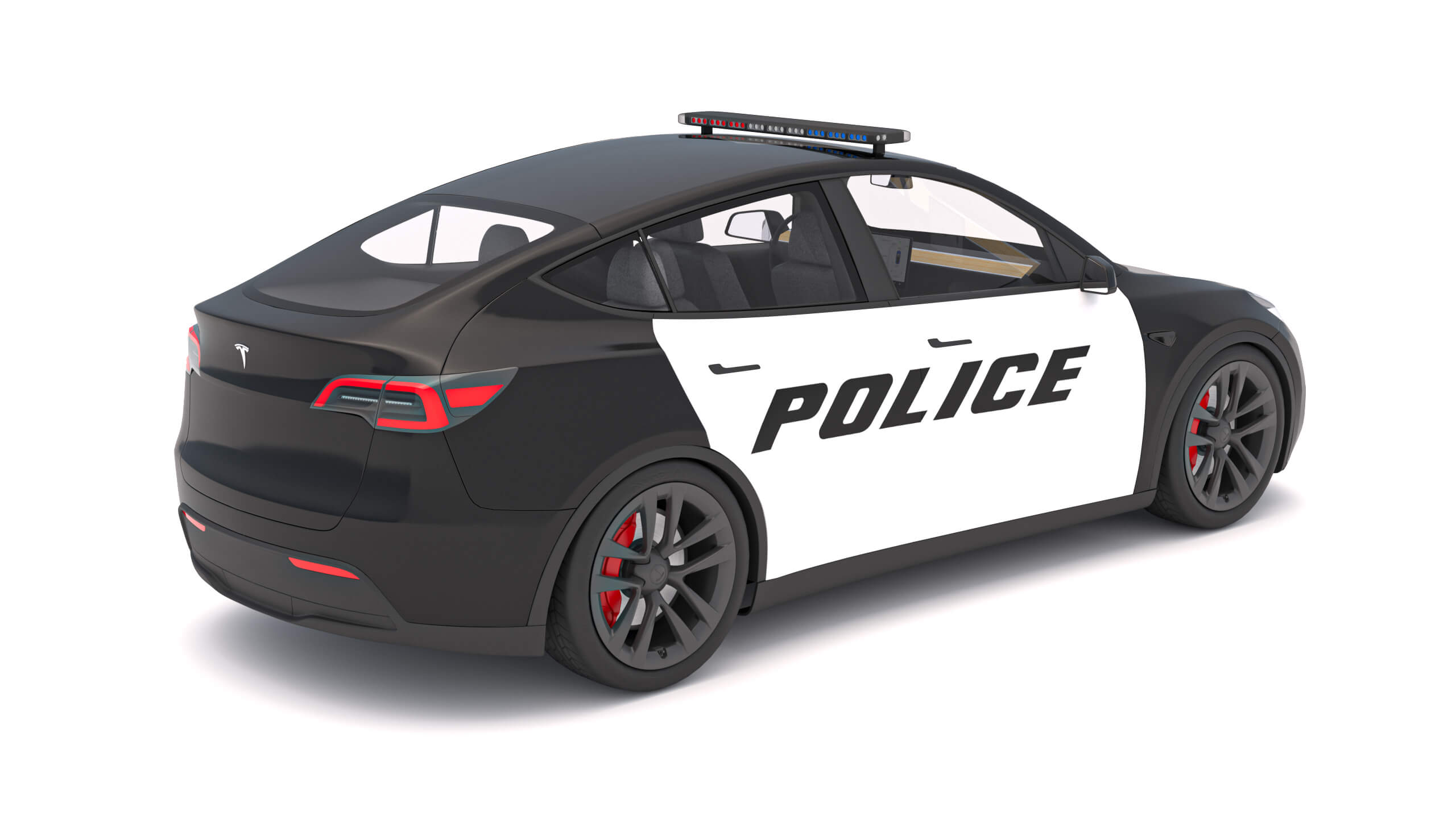 Tesla Y Police - 3D Model by ALPHA3DST