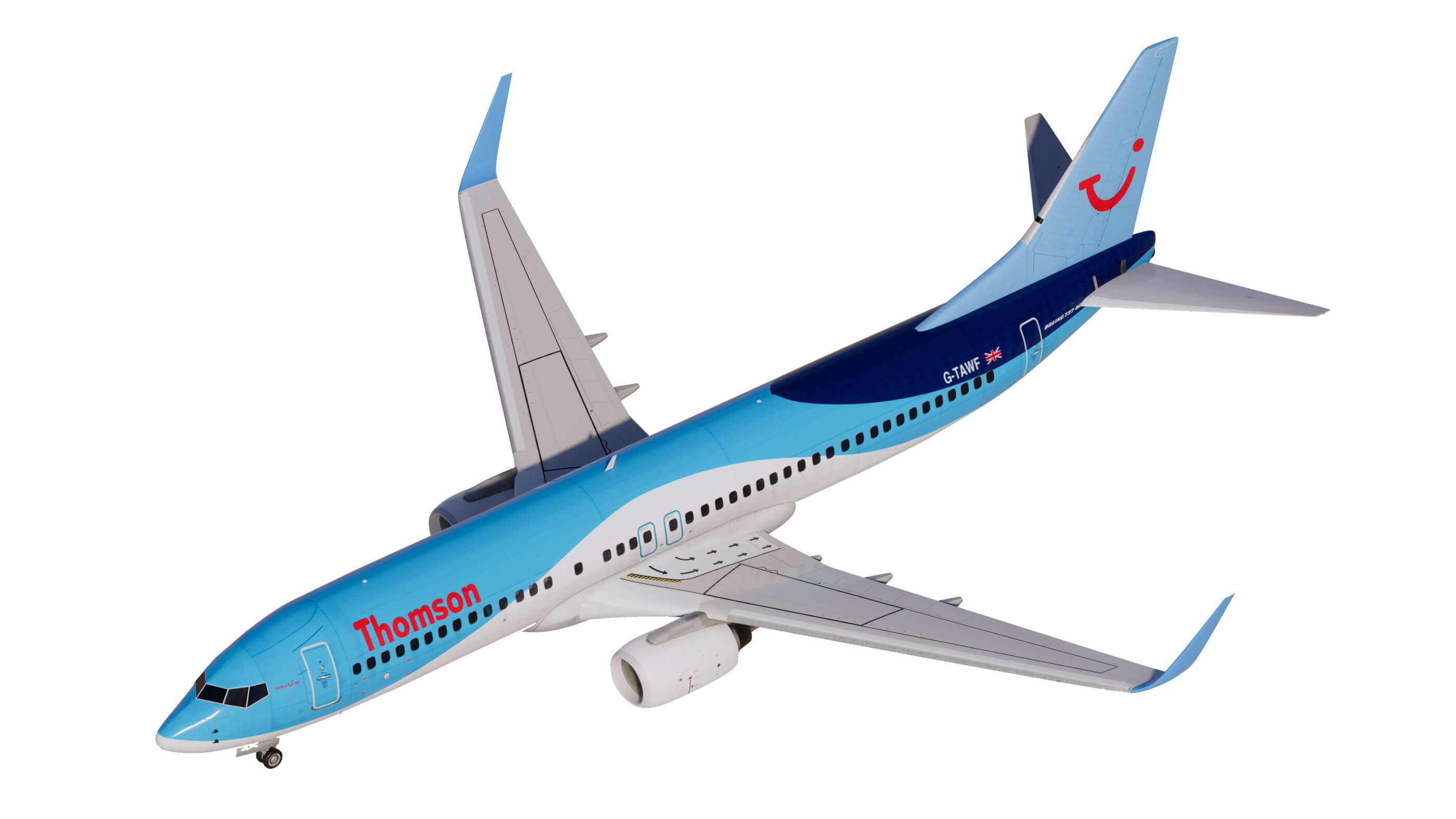 Thomson Airlines Boeing 737-800 3D Model by ALPHA3DST