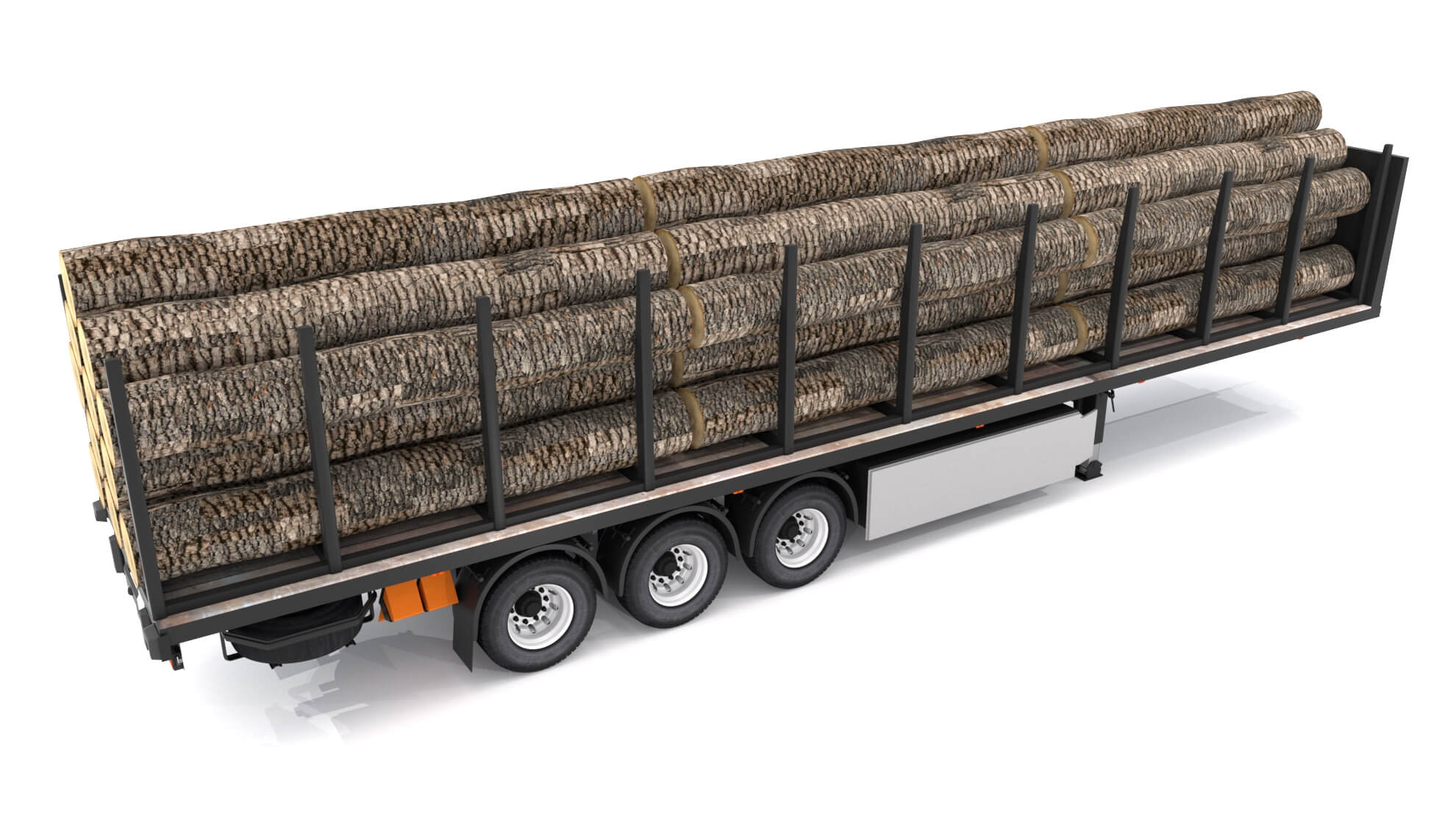 Timber Trailer - 3D Model by ALPHA3DST