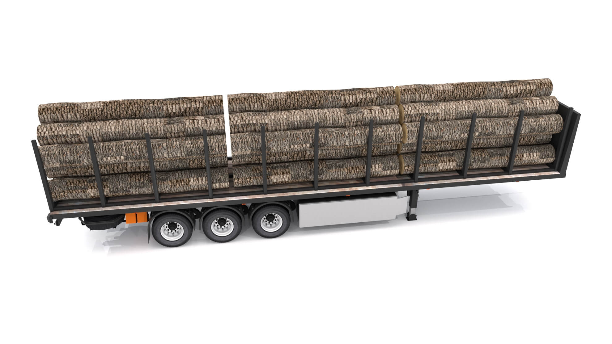 Timber Trailer - 3D Model by ALPHA3DST