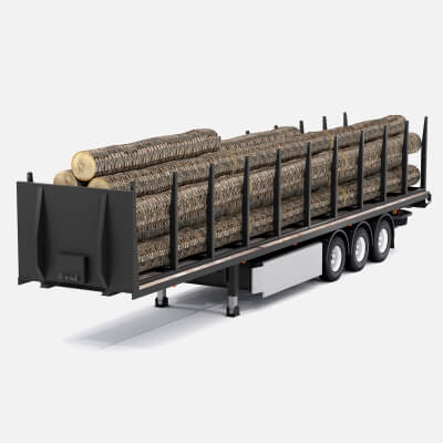 Timber Trailer - 3D Model by ALPHA3DST