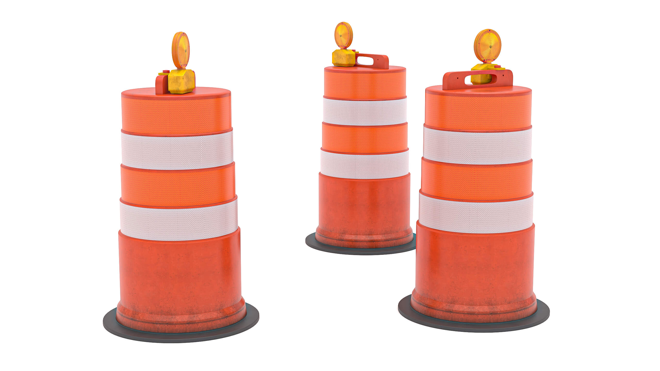 Traffic Barrel Barricade - 3D Model by ALPHA3DST