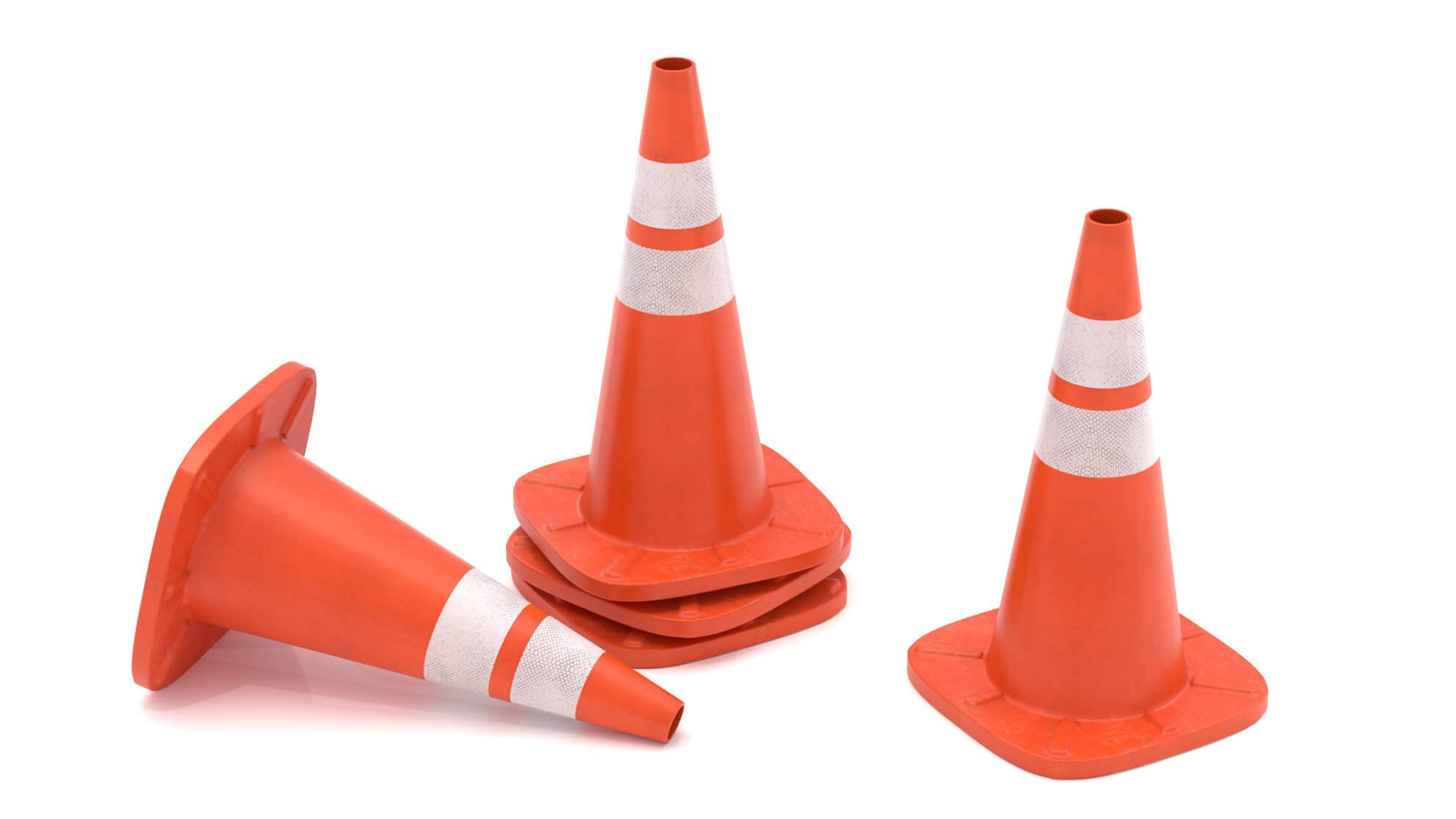 Traffic Cone V3 - 3D Model by ALPHA3DST