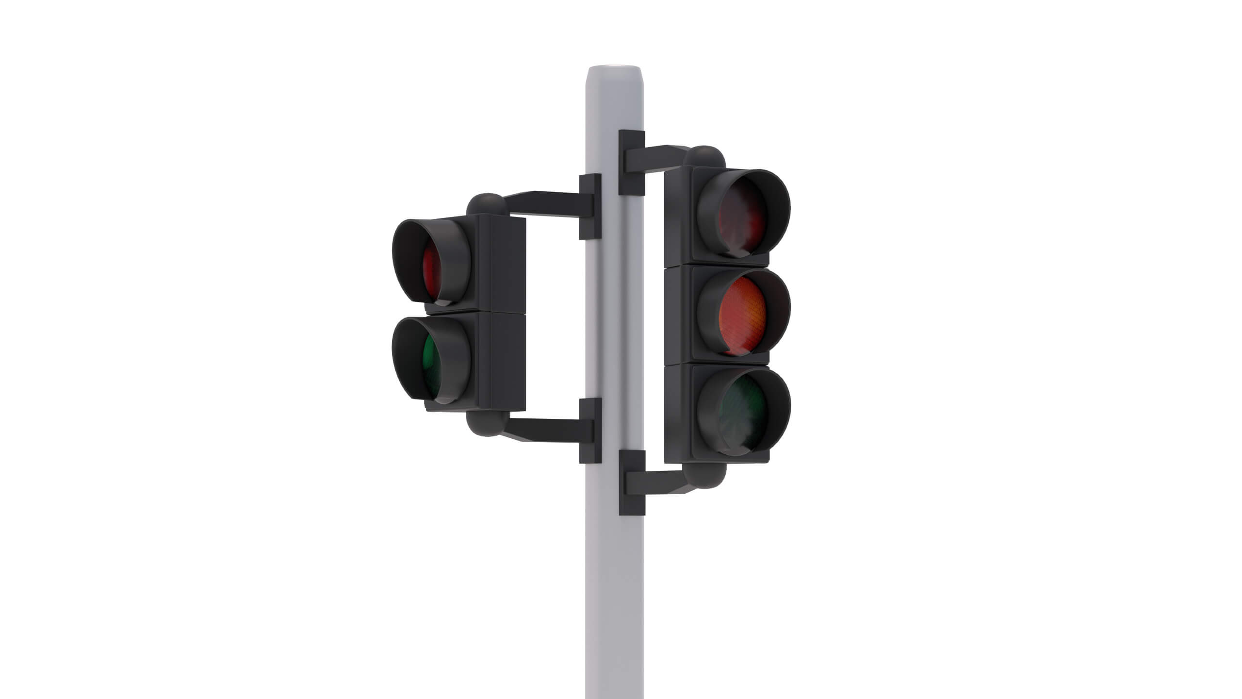 Traffic Light Set Collection - 3D Model by ALPHA3DST