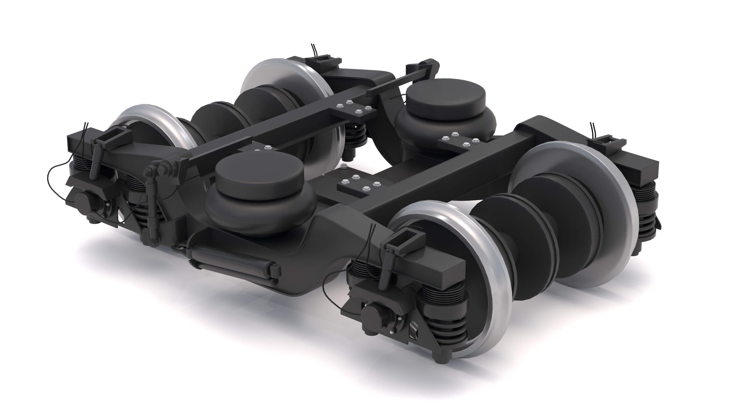 Train Wheel Bogie 2 - 3D Model by ALPHA3DST