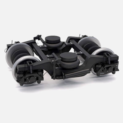Train Wheel Bogie 2 - 3D Model by ALPHA3DST