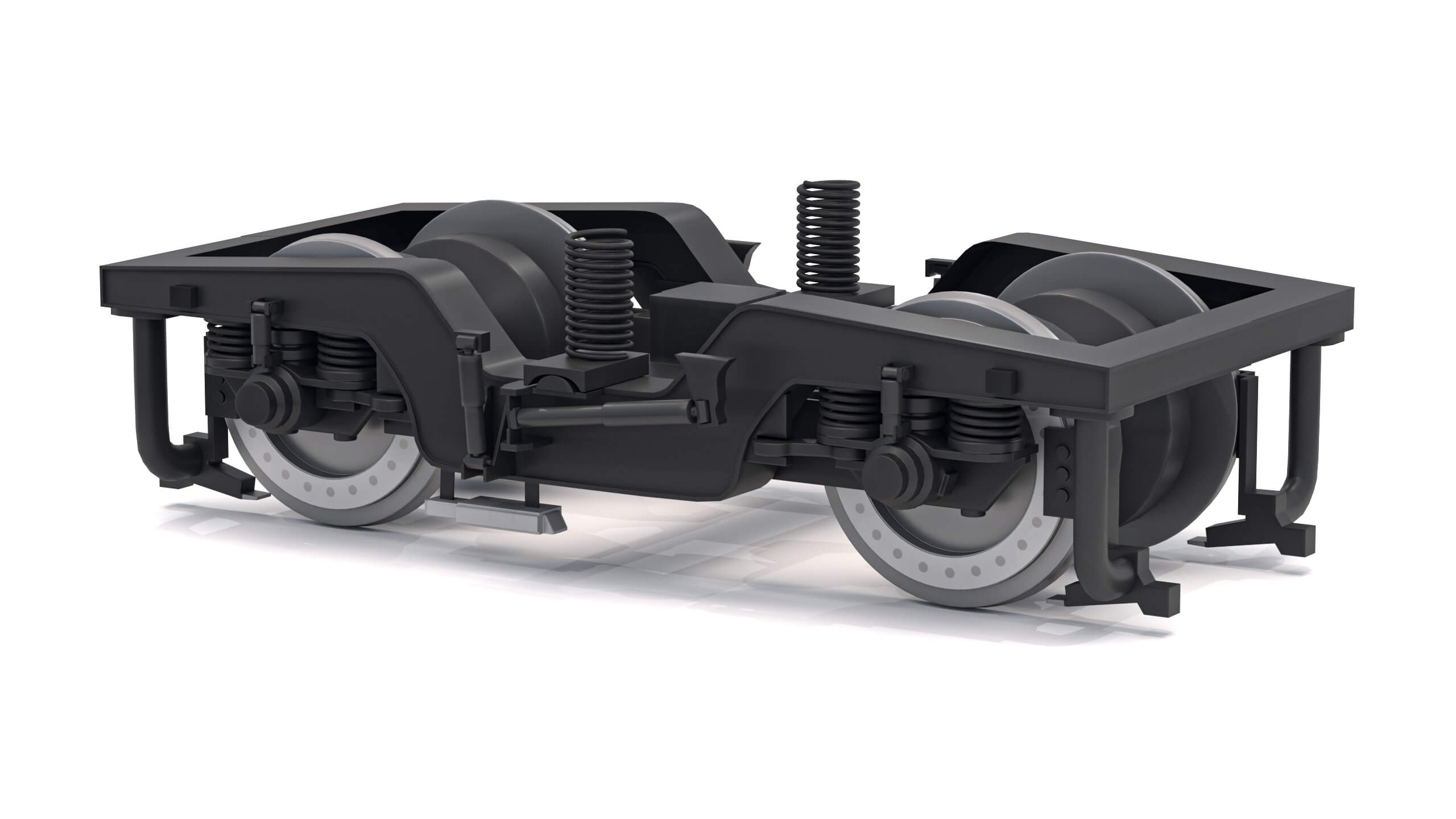 Train Wheel Bogie - 3D Model by ALPHA3DST