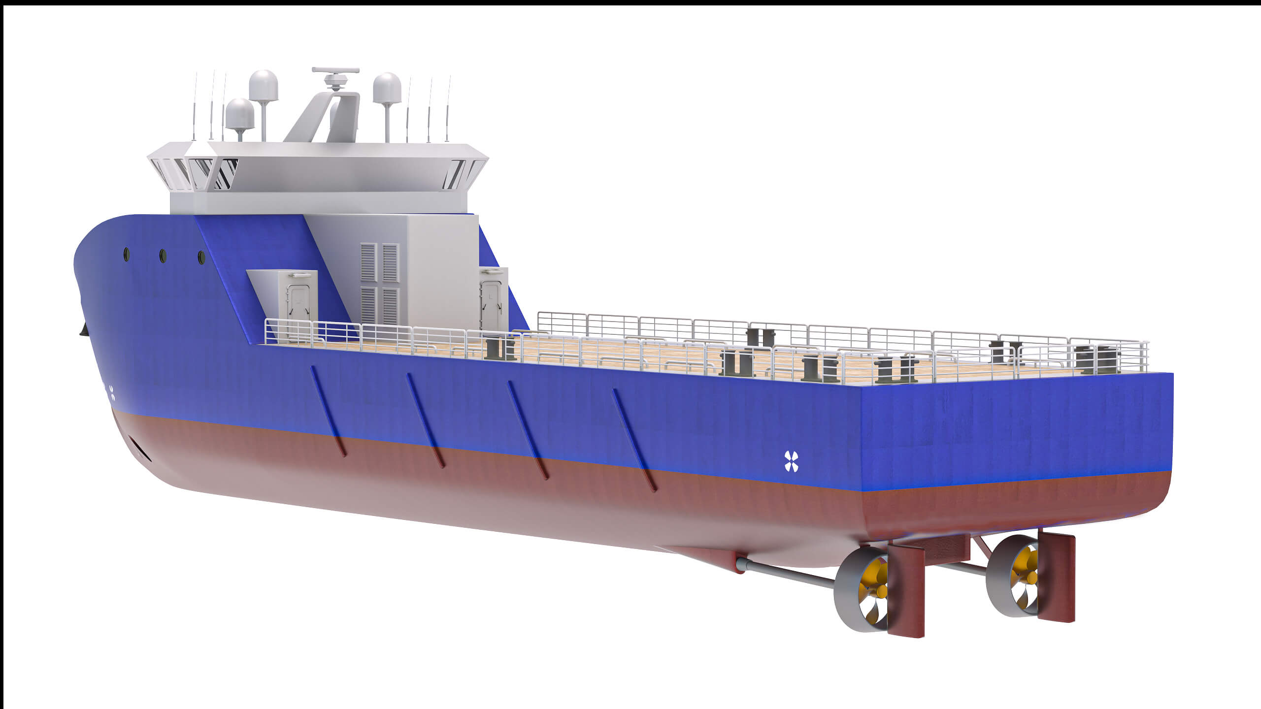 Tug Supply Vessel - 3D Model by ALPHA3DST