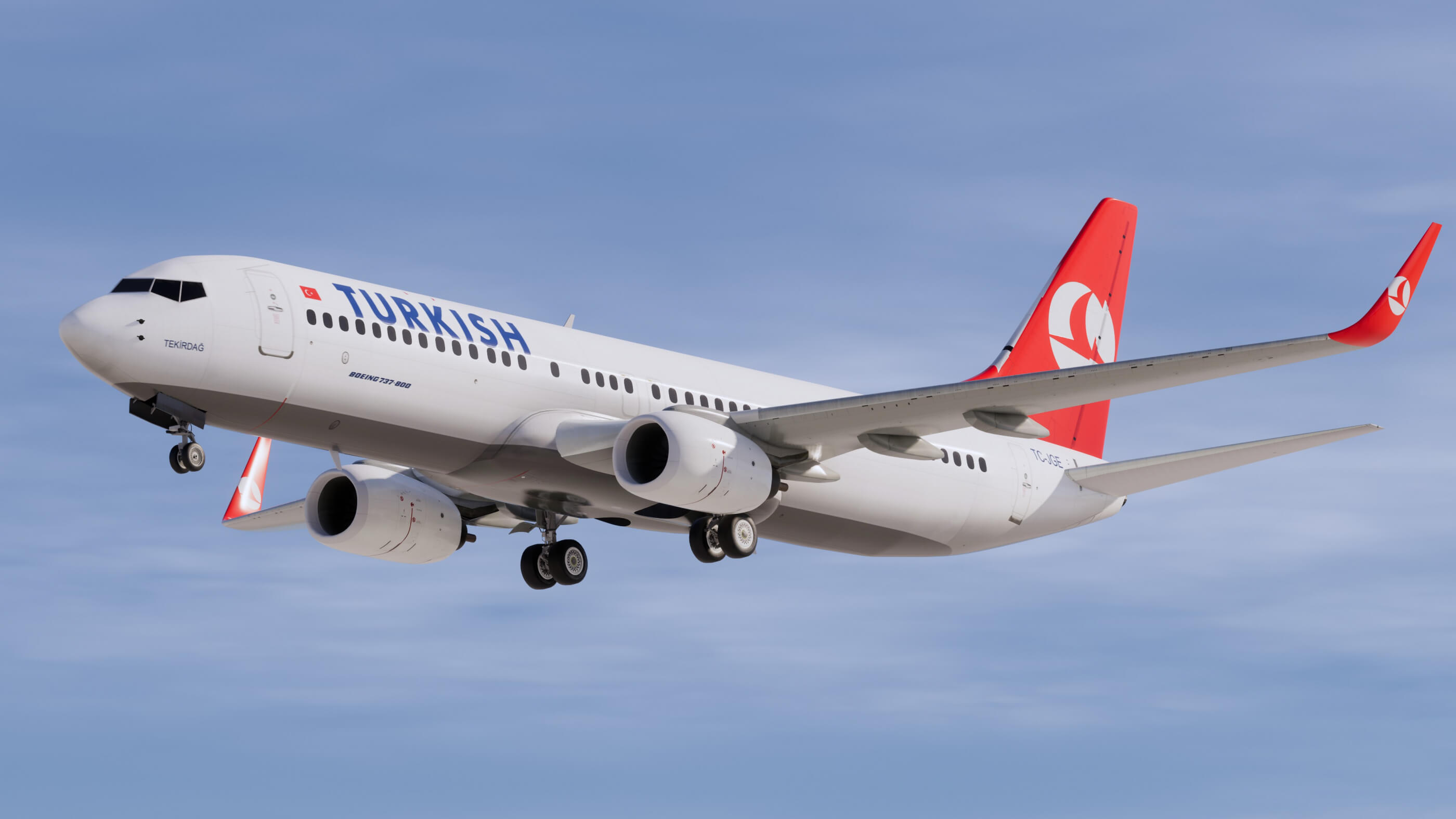 Turkish Airlines Boeing 737-800 3D Model by ALPHA3DST