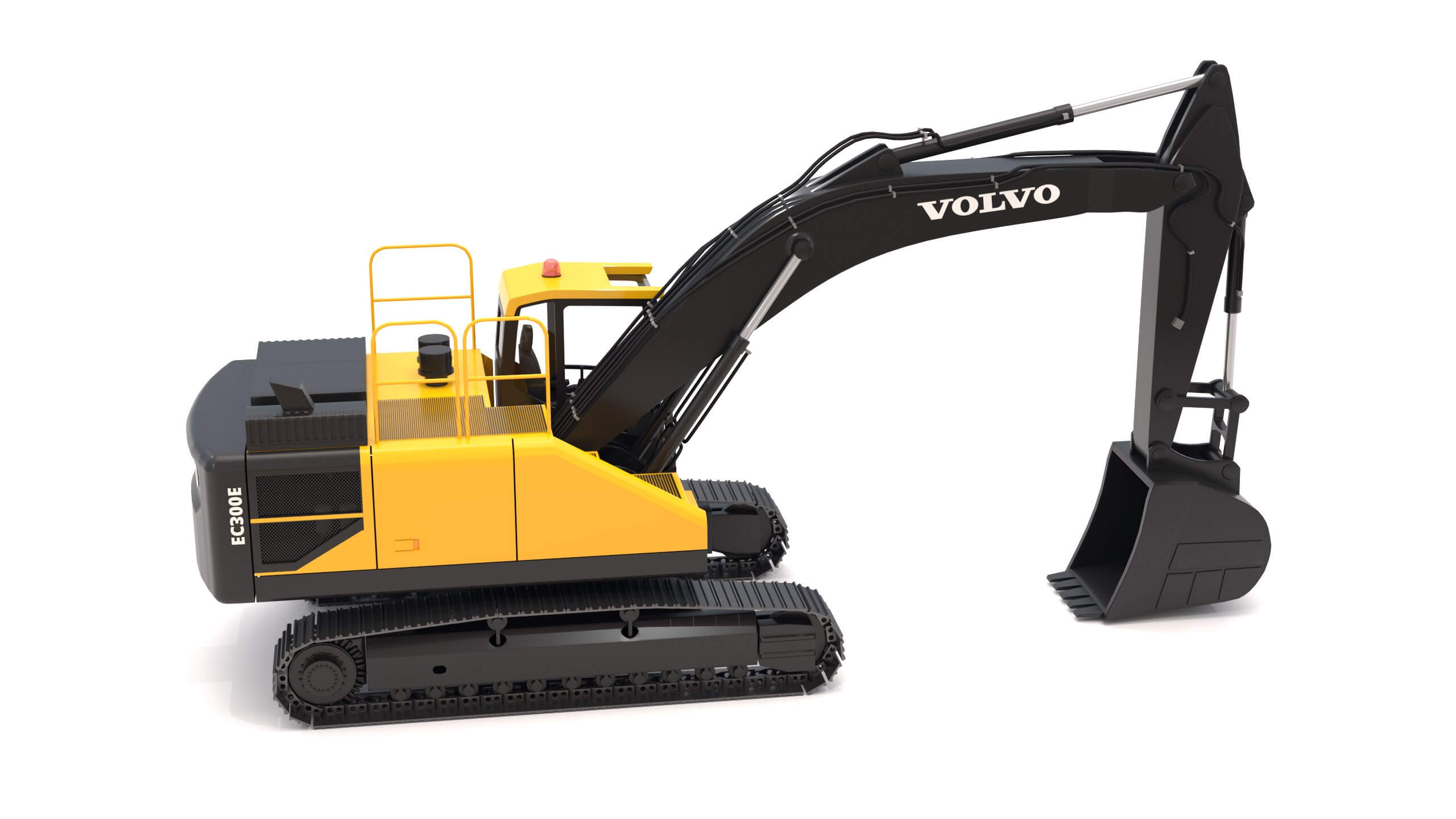 Volvo Ec300E Excavator - 3D Model by ALPHA3DST